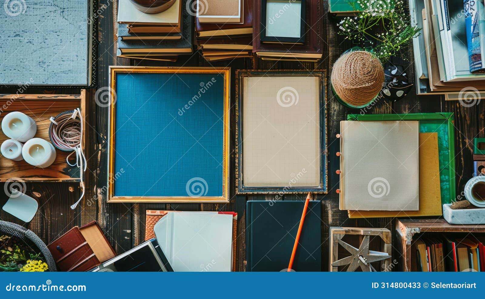 Artistic Albums and Frames for Unique Collections Stock Illustration ...