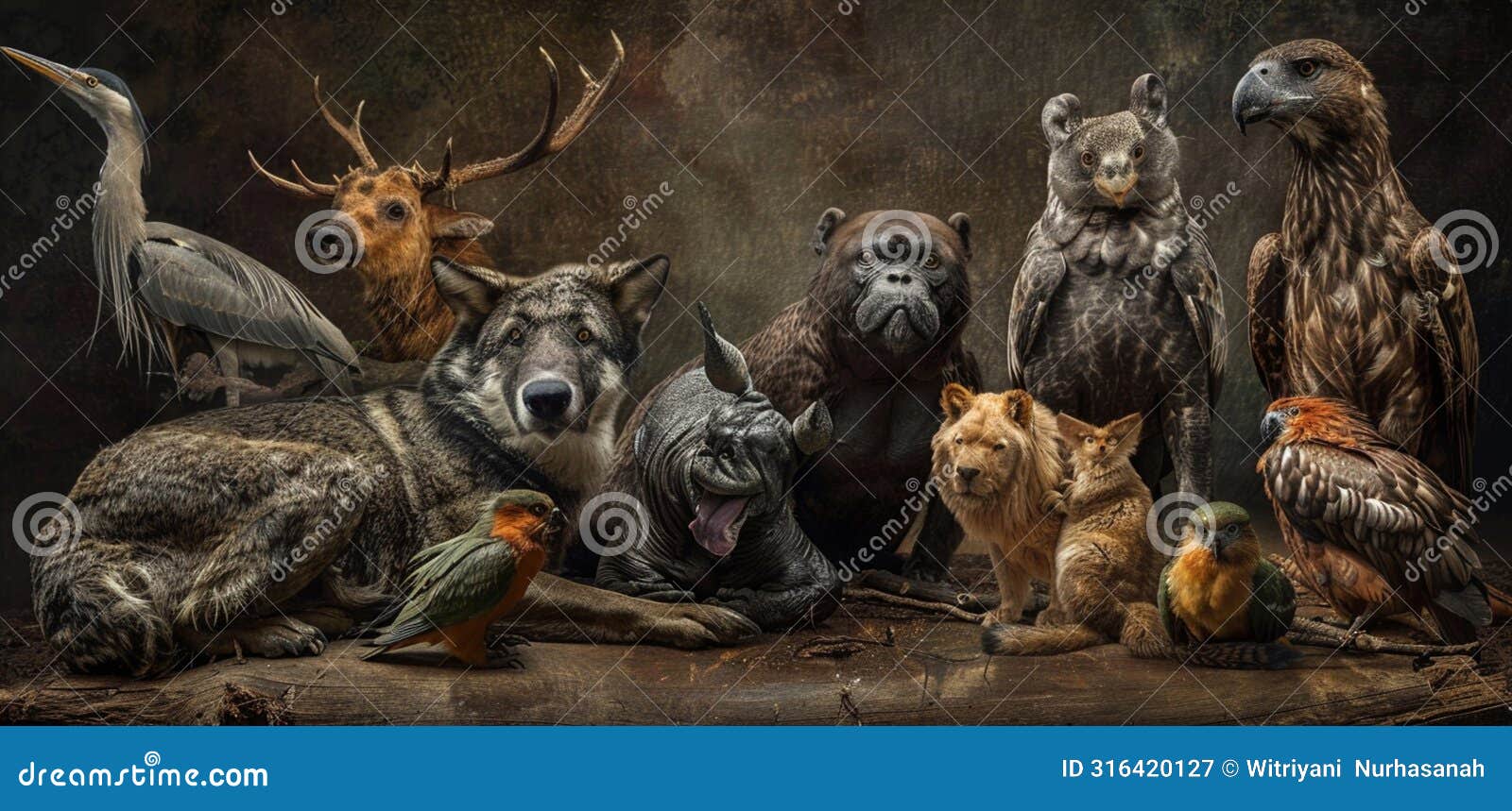 Artistic Animal Encounters, Creatures Posing in Studio Spotlight ...
