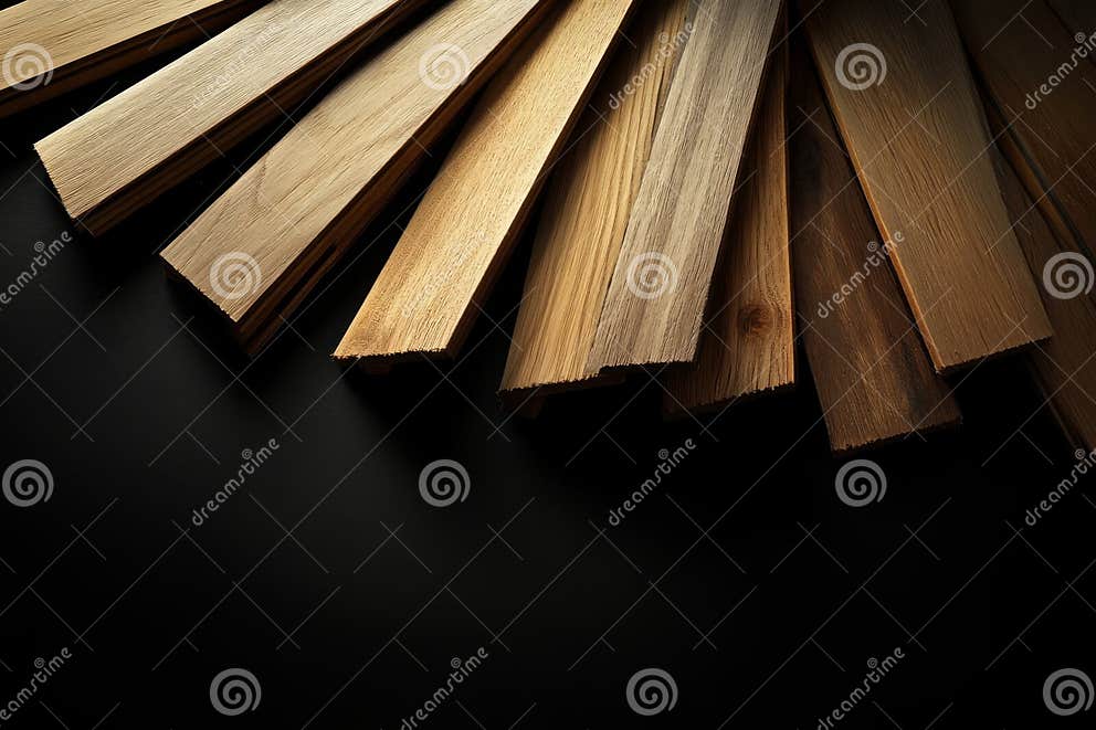 Versatile Cladding Boards in Fan Shape Stock Illustration ...