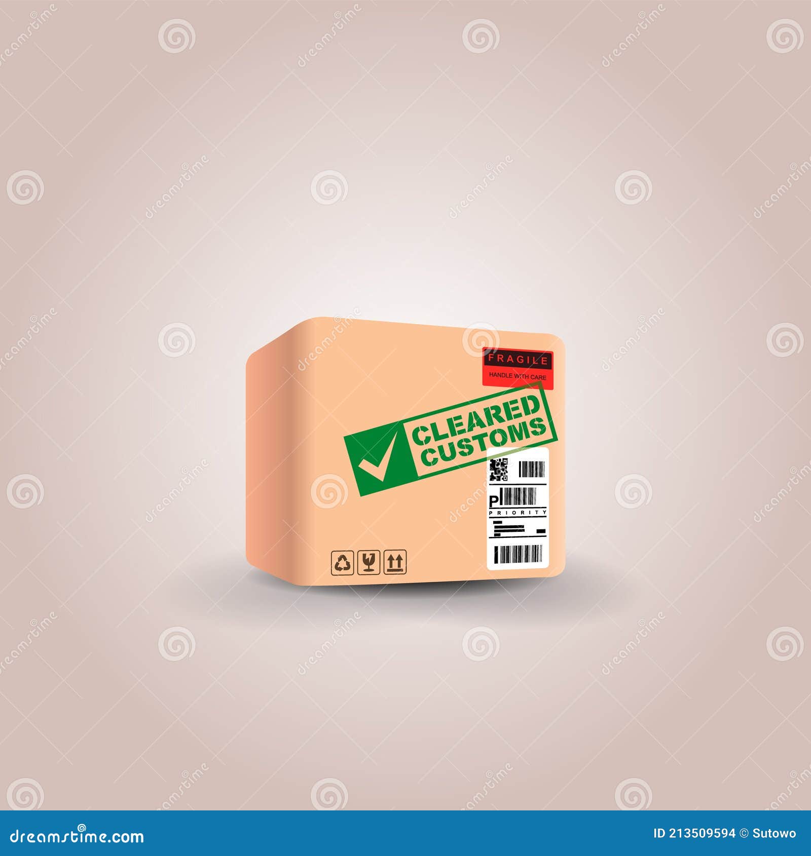 Customs Cleared Rubber Stamp Isolated On White. Cartoon Vector ...