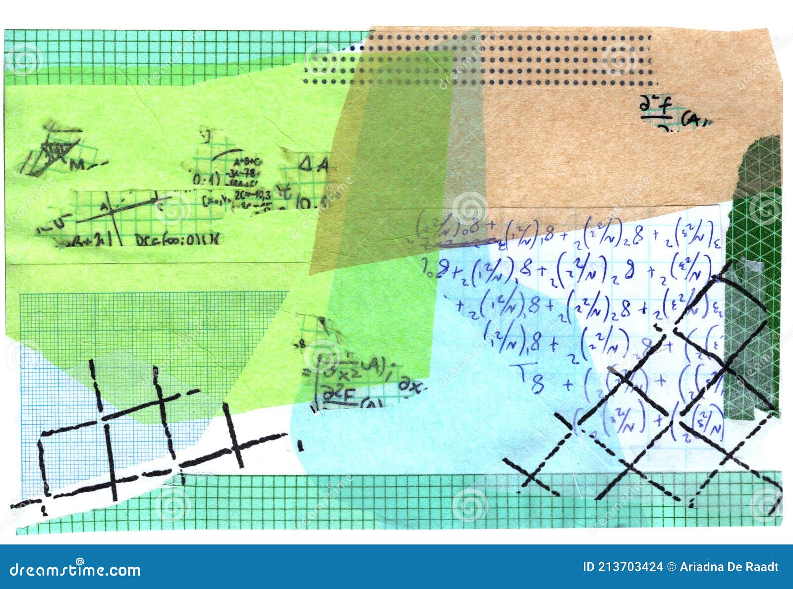 Artistic Background Collage from Different Texture Elements Stock Photo ...