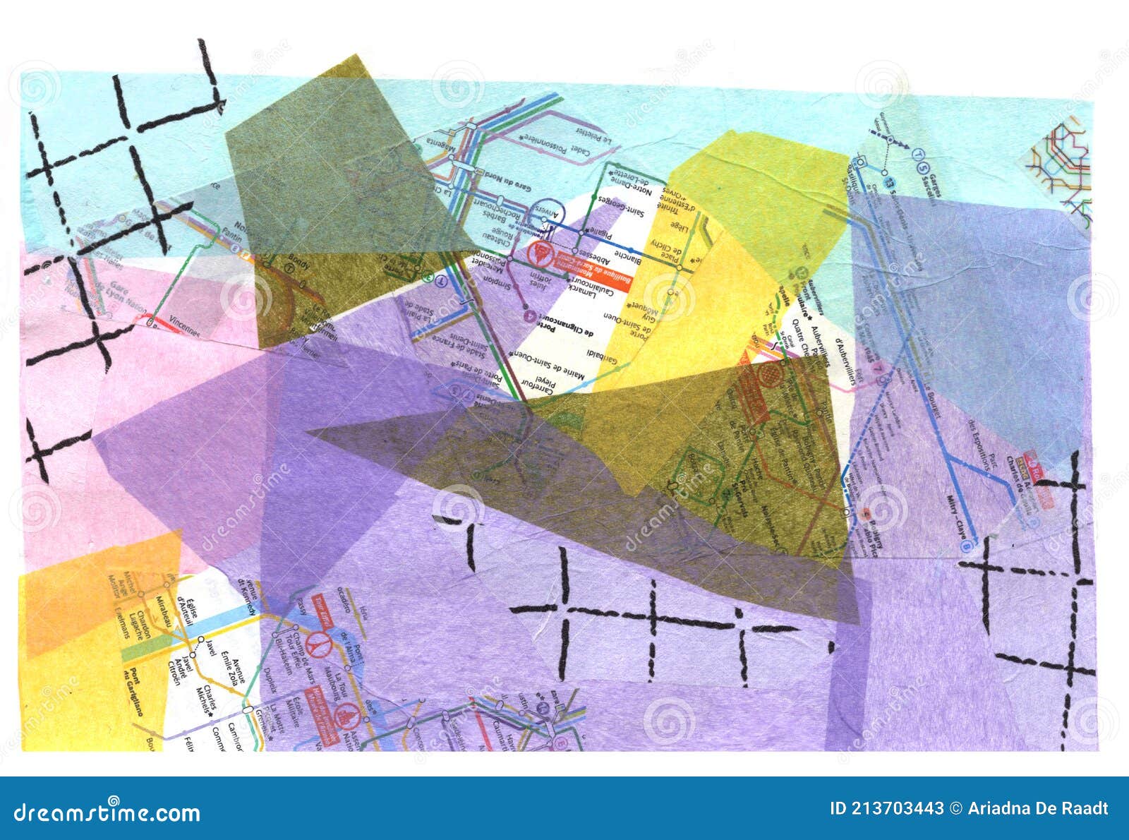 Artistic Background Collage from Different Texture Elements Stock Image ...