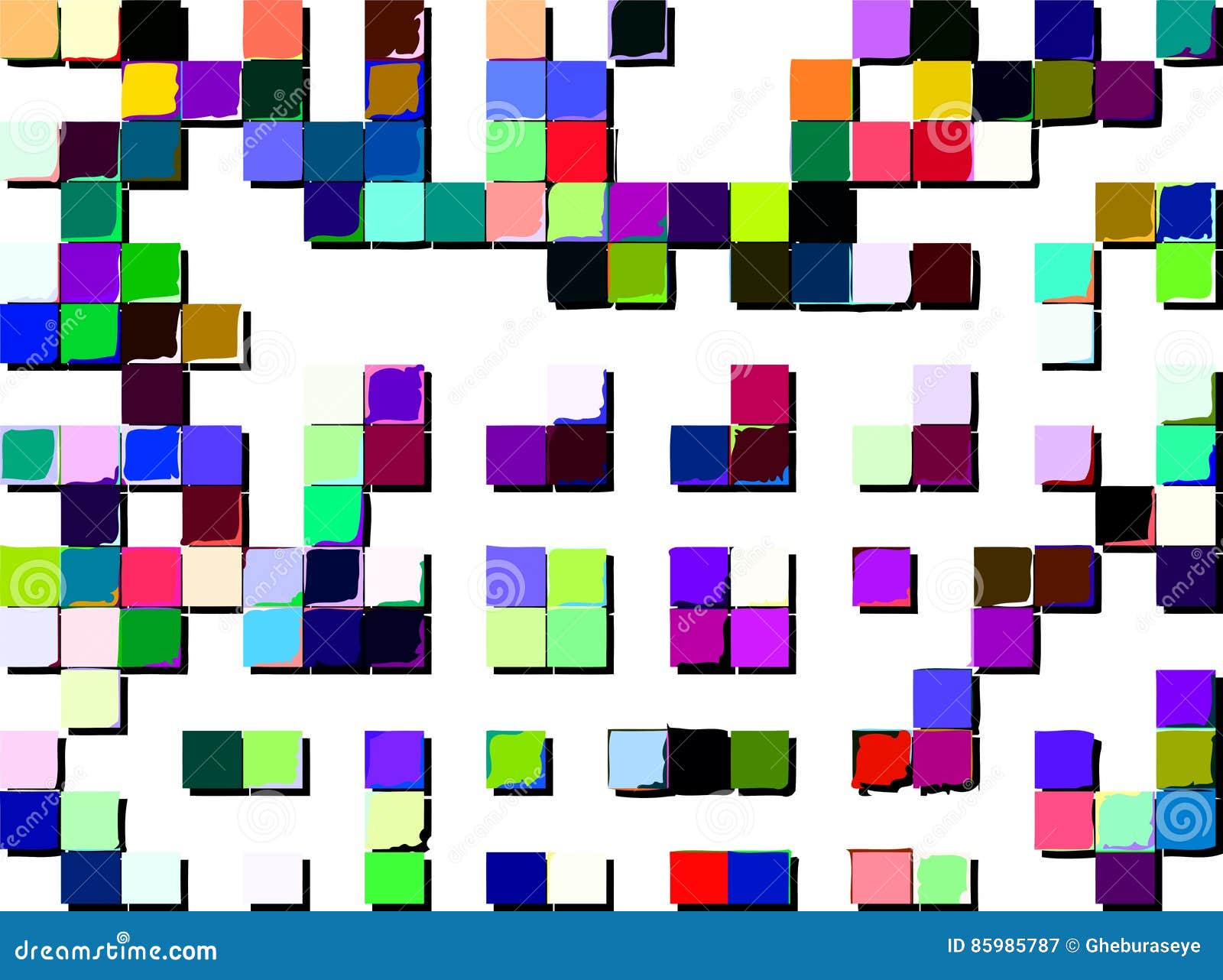 Artistic Background with Colorful Squares Fantasy Stock Vector ...