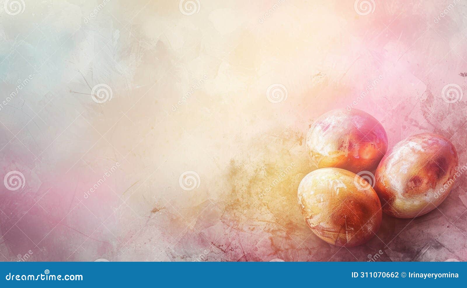 Artistic Watercolor Easter Eggs Background Stock Photo - Image of ...