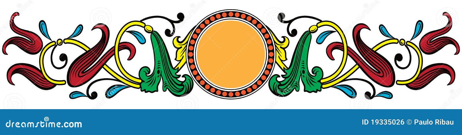 Artistic banner or border stock vector. Illustration of artwork - 19335026