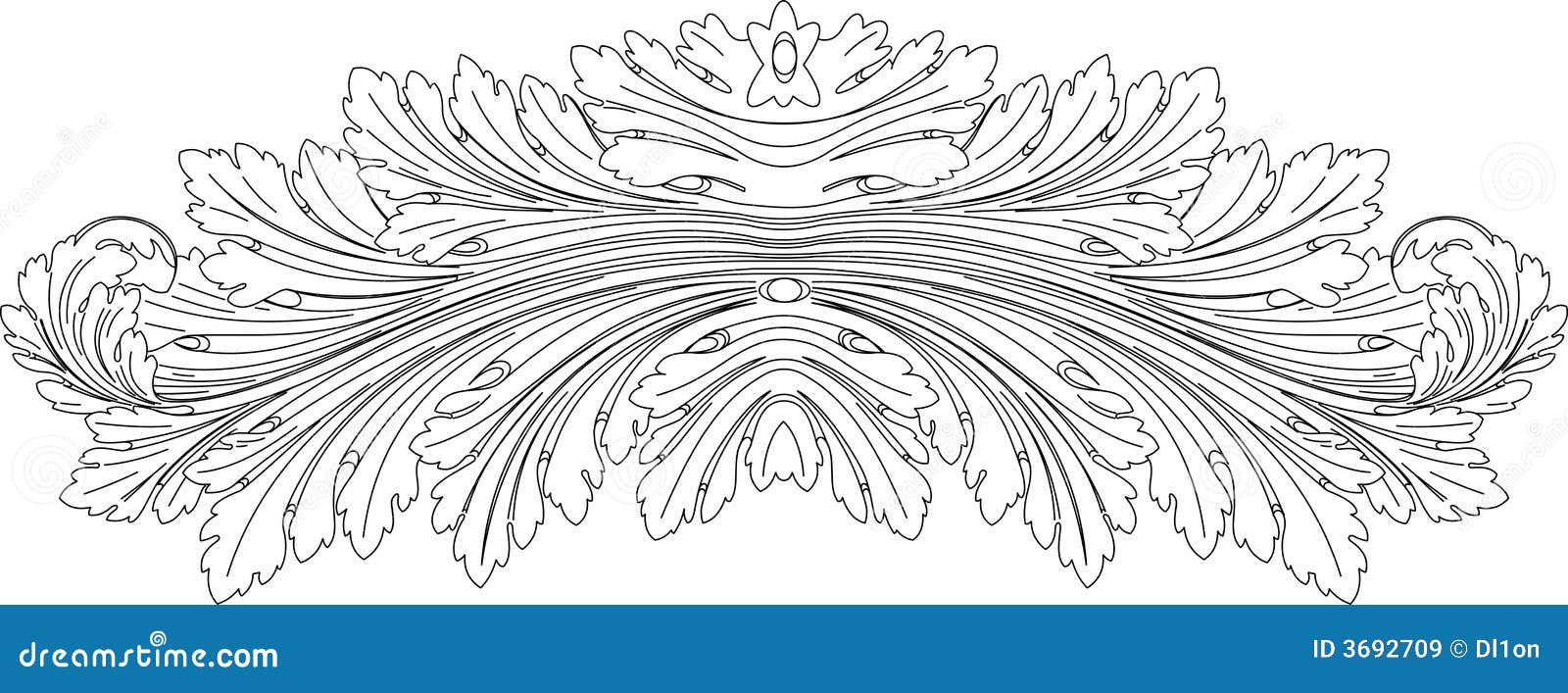 Artistic baroque design stock vector. Illustration of abstract - 3692709