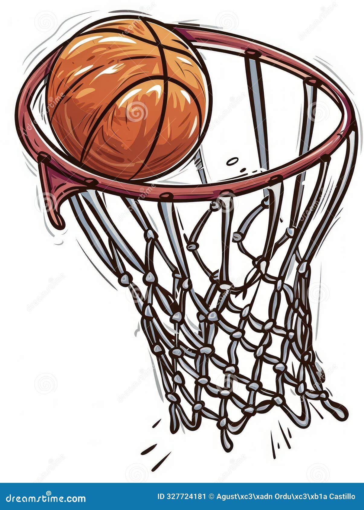 Artistic Basketball Hoop with Splatter Effects Stock Image - Image of ...