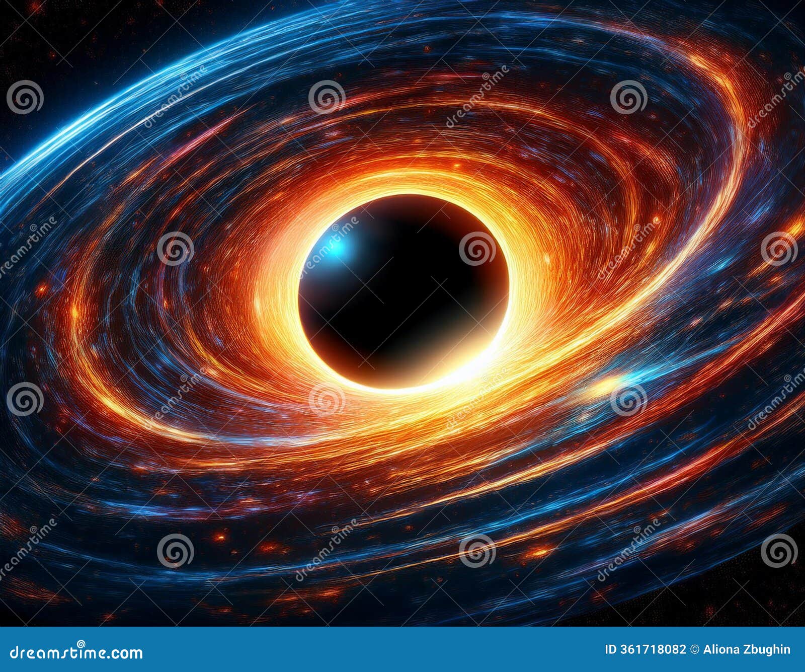 Accretion Disk Of Tiny Debris In The Galaxy Stock Photo | CartoonDealer ...