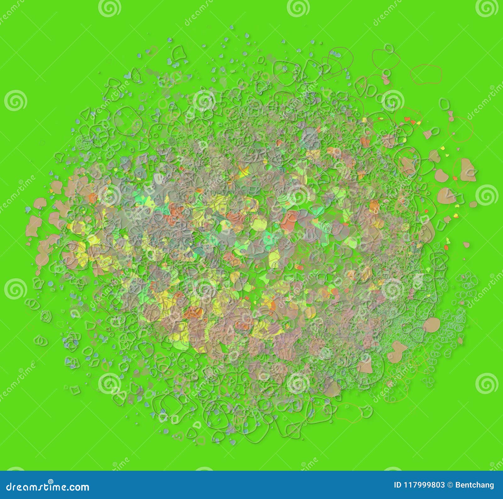 Artistic Blended Messy Shapes Background Pattern Abstract. Effect ...