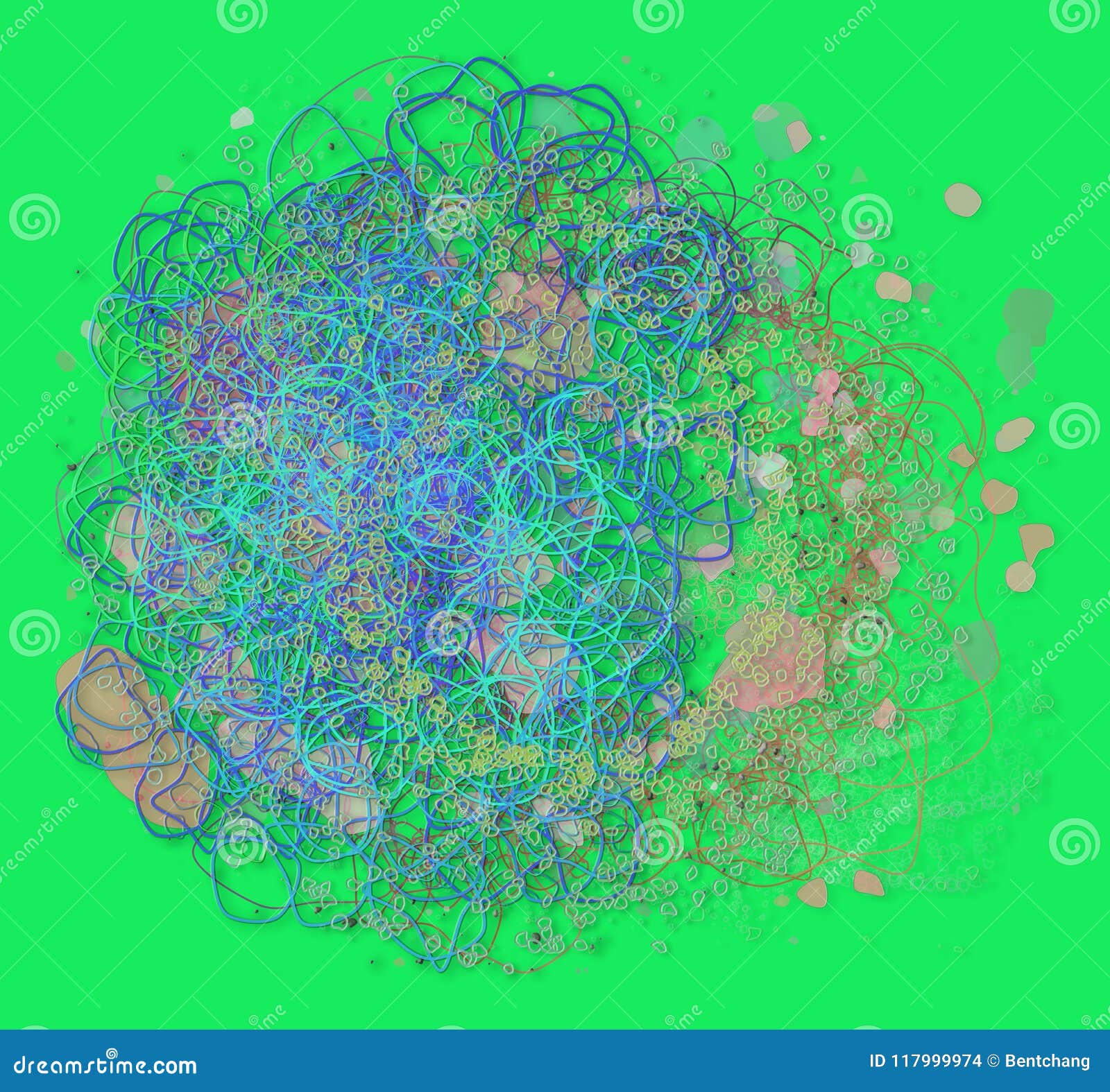 Artistic Blended Messy Shapes Background Pattern Abstract. Surface ...