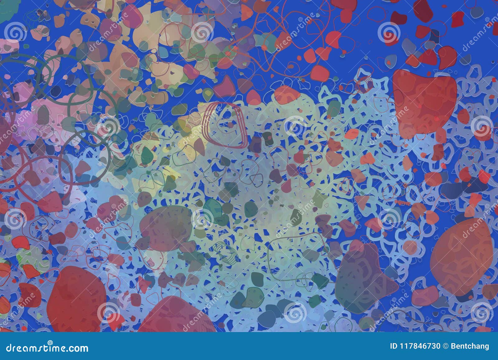 Artistic Blended Messy Shapes Background Pattern Abstract. Web, Repeat ...