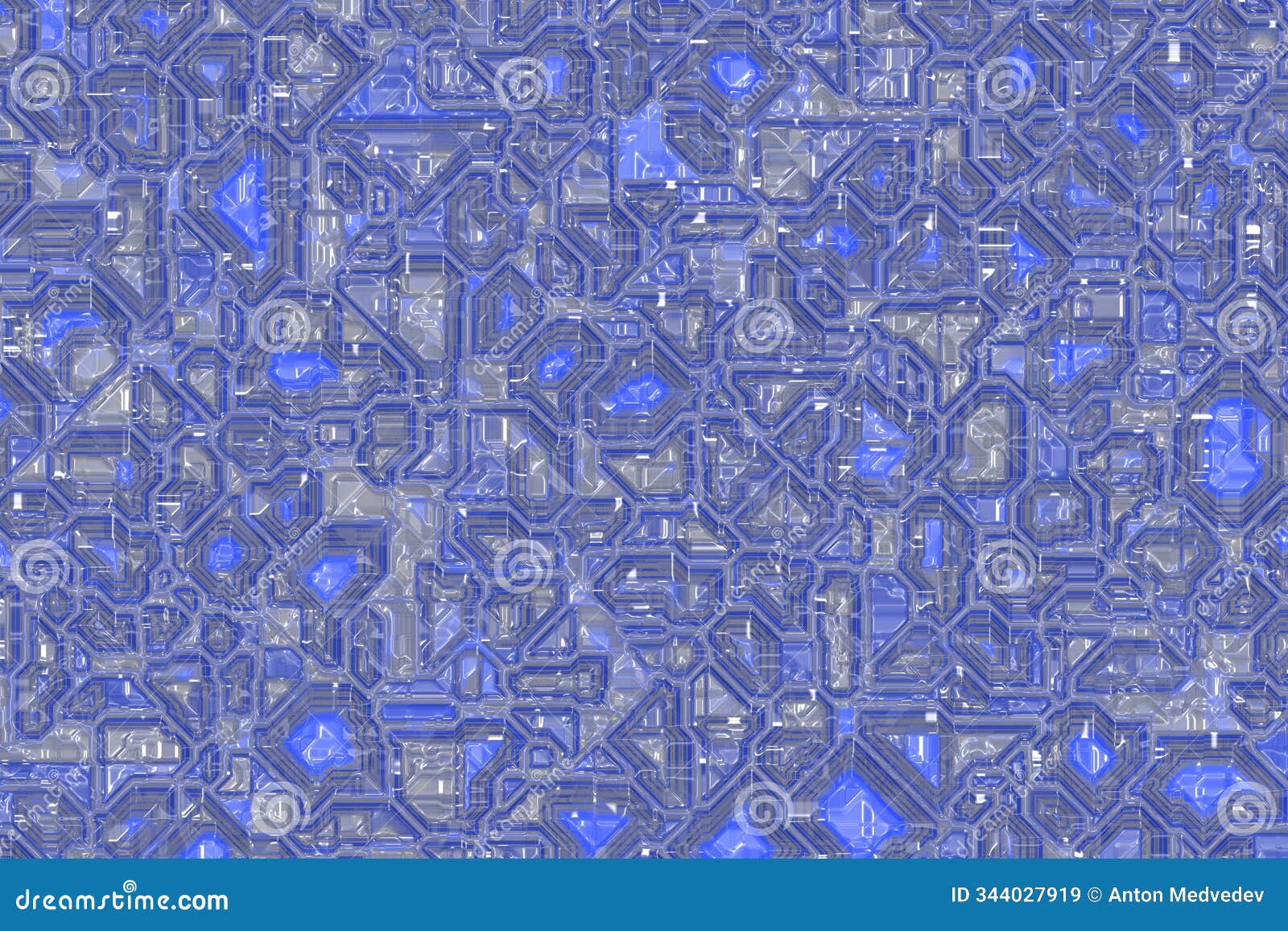 Artistic Blue Techno Optic Template Computer Graphic Texture or ...