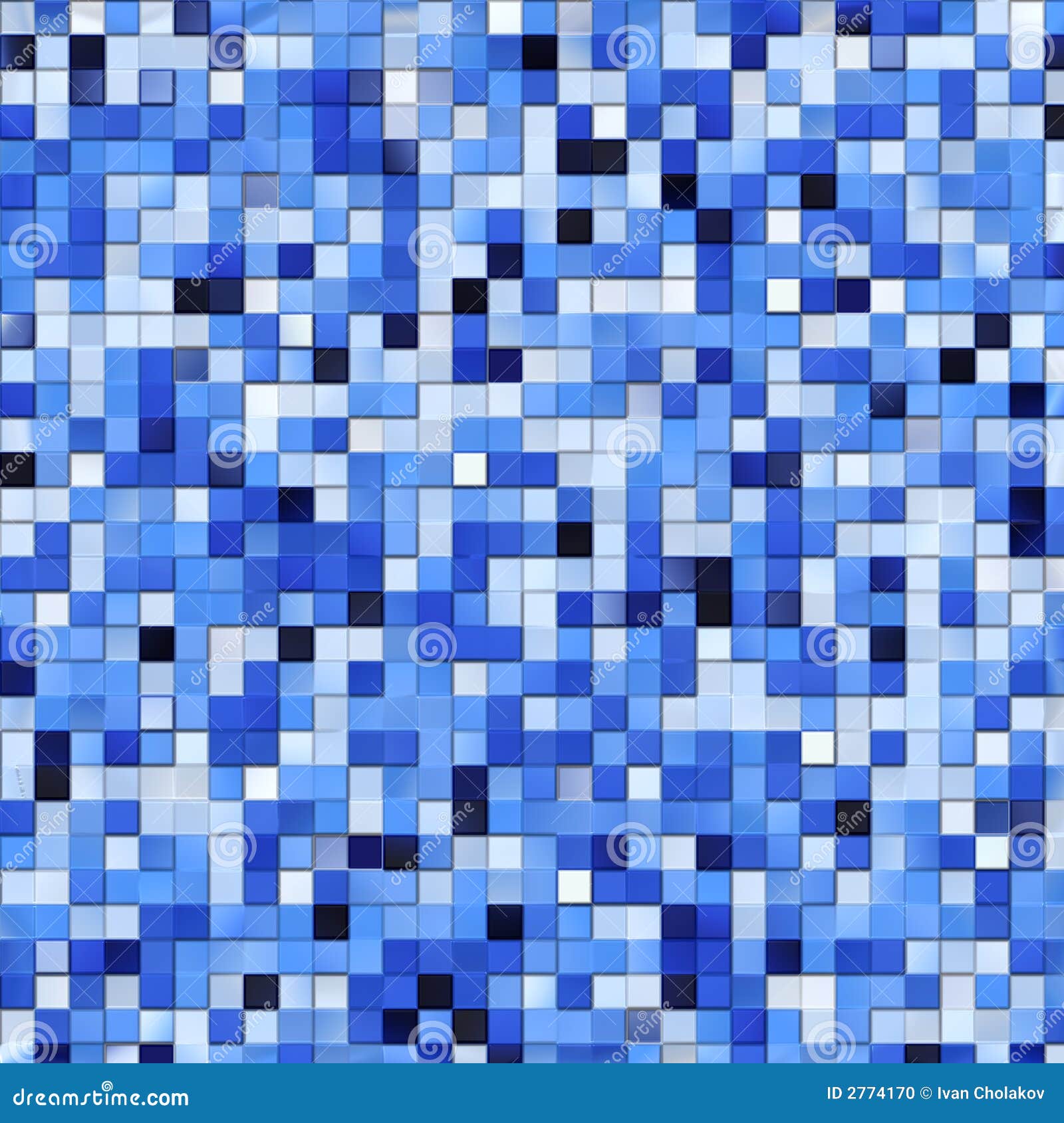 Artistic blue tiles stock illustration. Illustration of artistic - 2774170