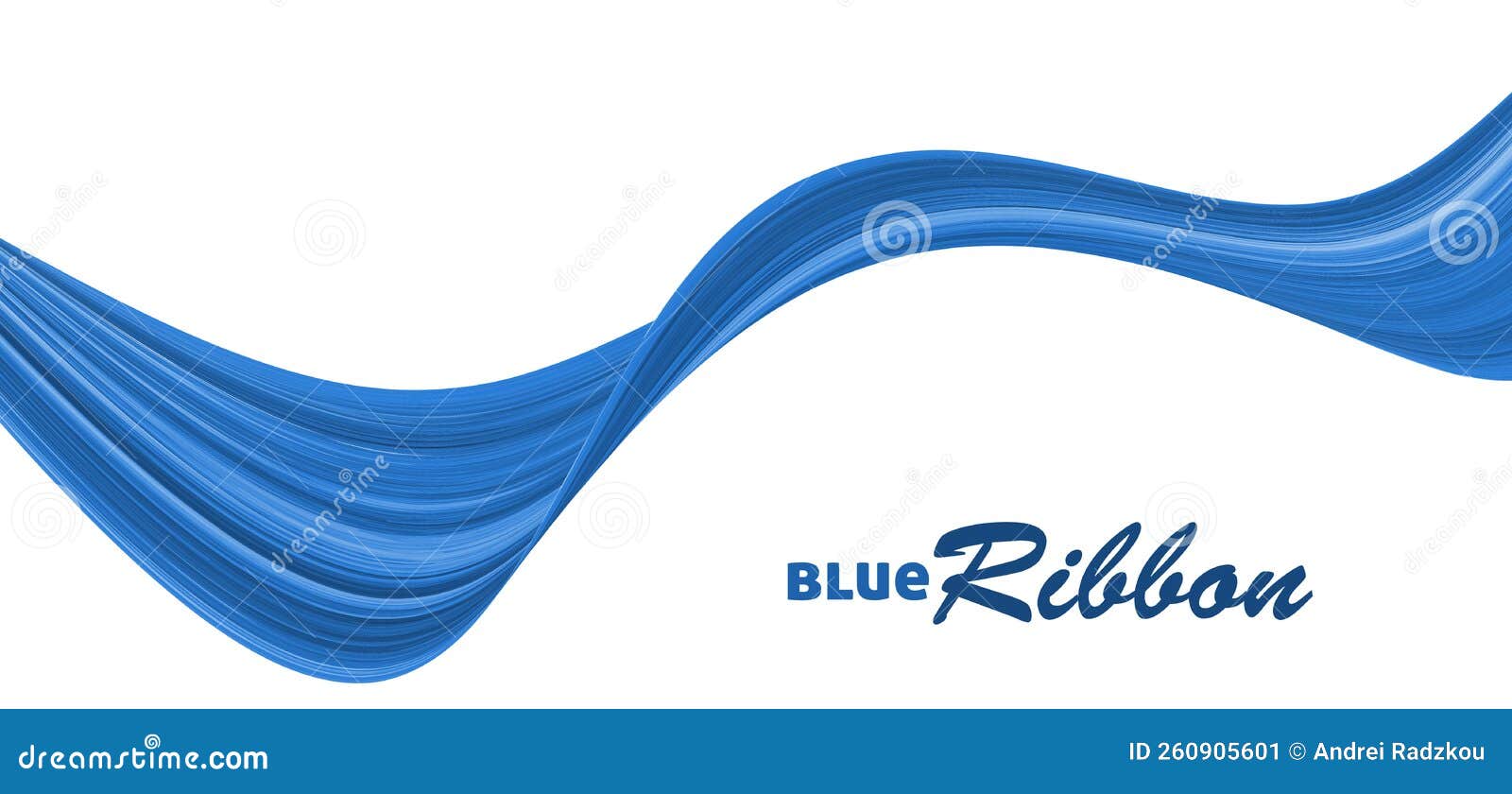 Artistic Blue Twisted Ribbon. Vector Graphics Stock Vector ...