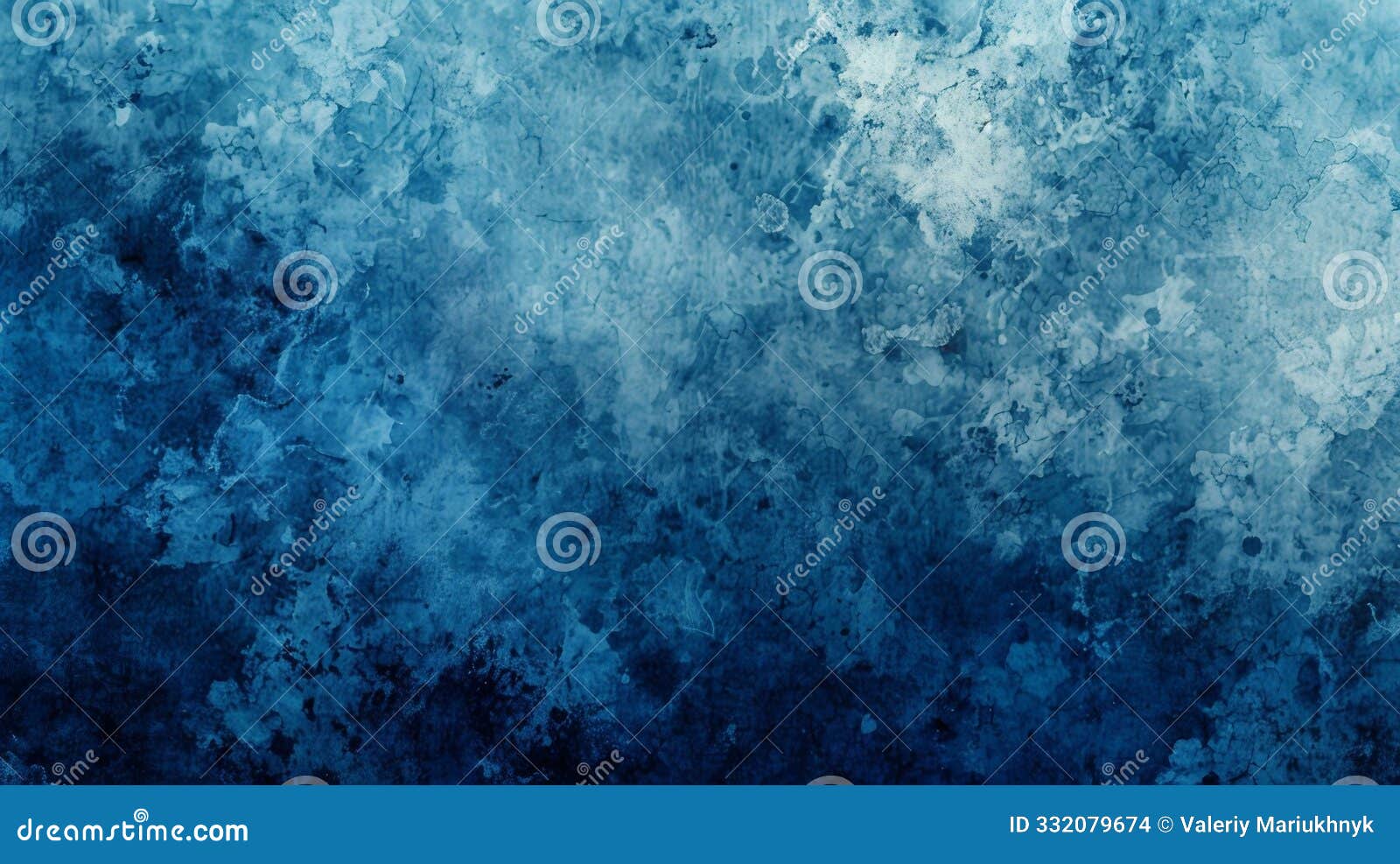 Artistic Blue Watercolor Background with Splatter Effects and Gradients ...