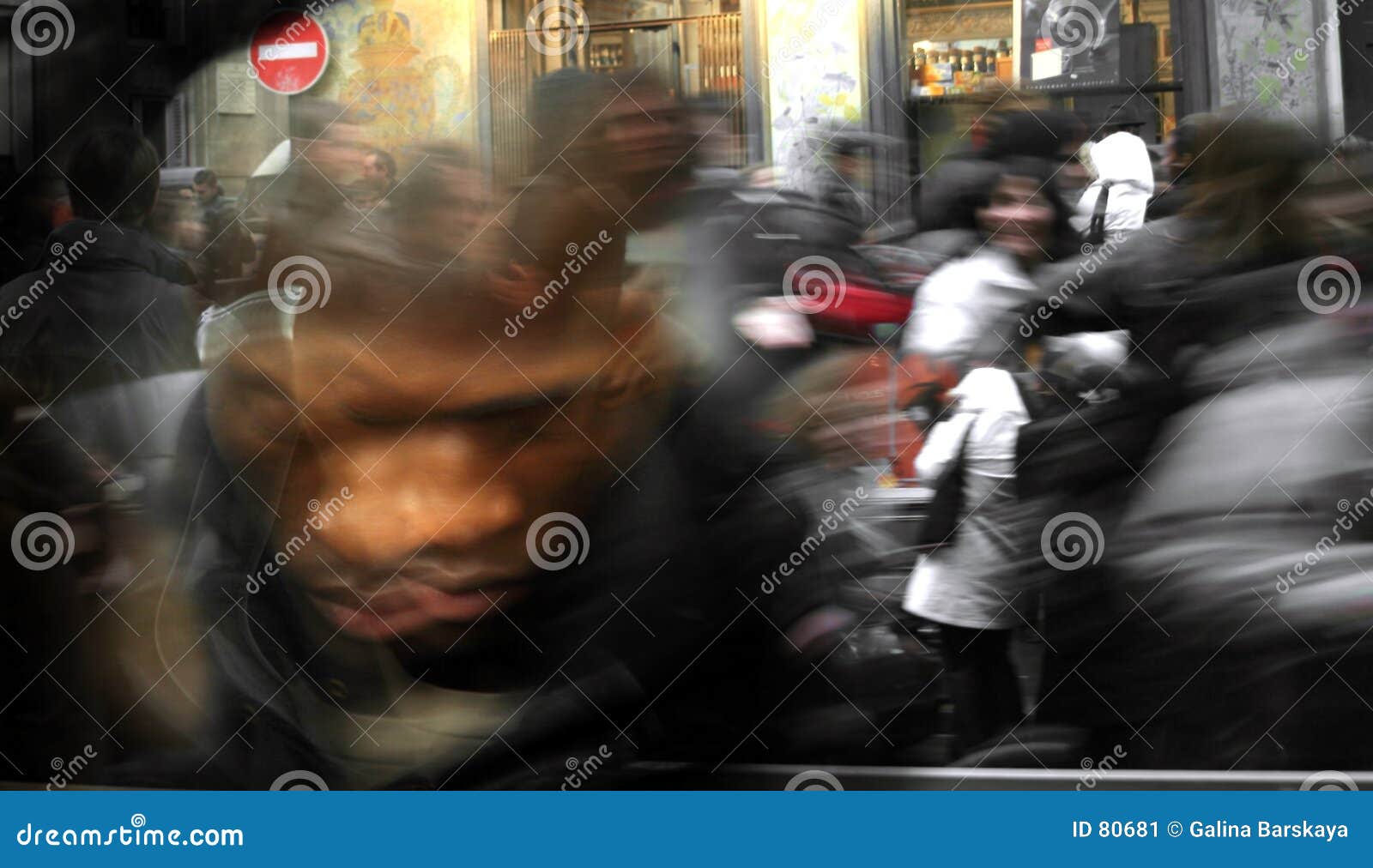 Artistic Blur of a Crowd Running Editorial Photo - Image of harsh, city ...