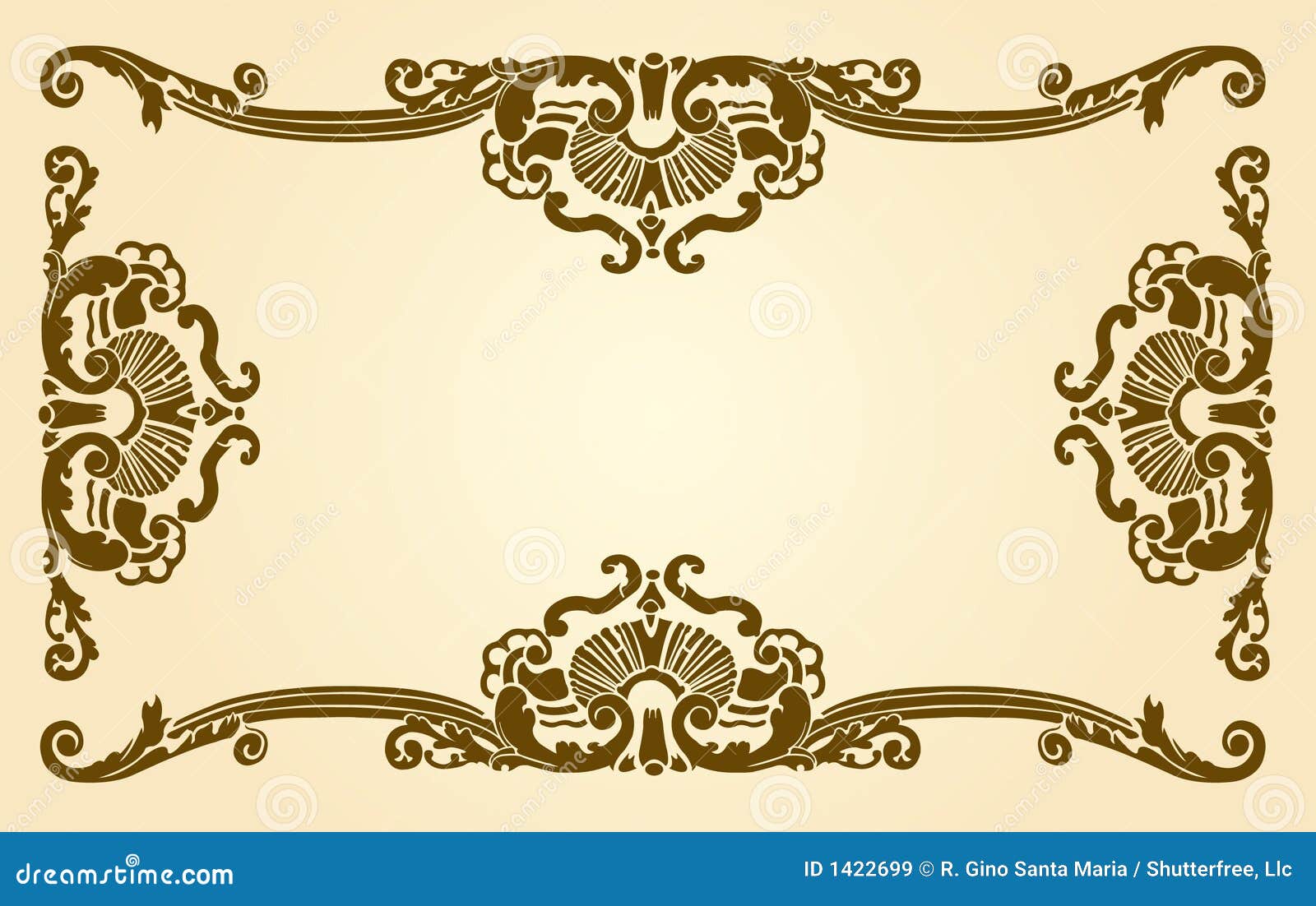 Artistic border stock illustration. Illustration of illustrated - 1422699