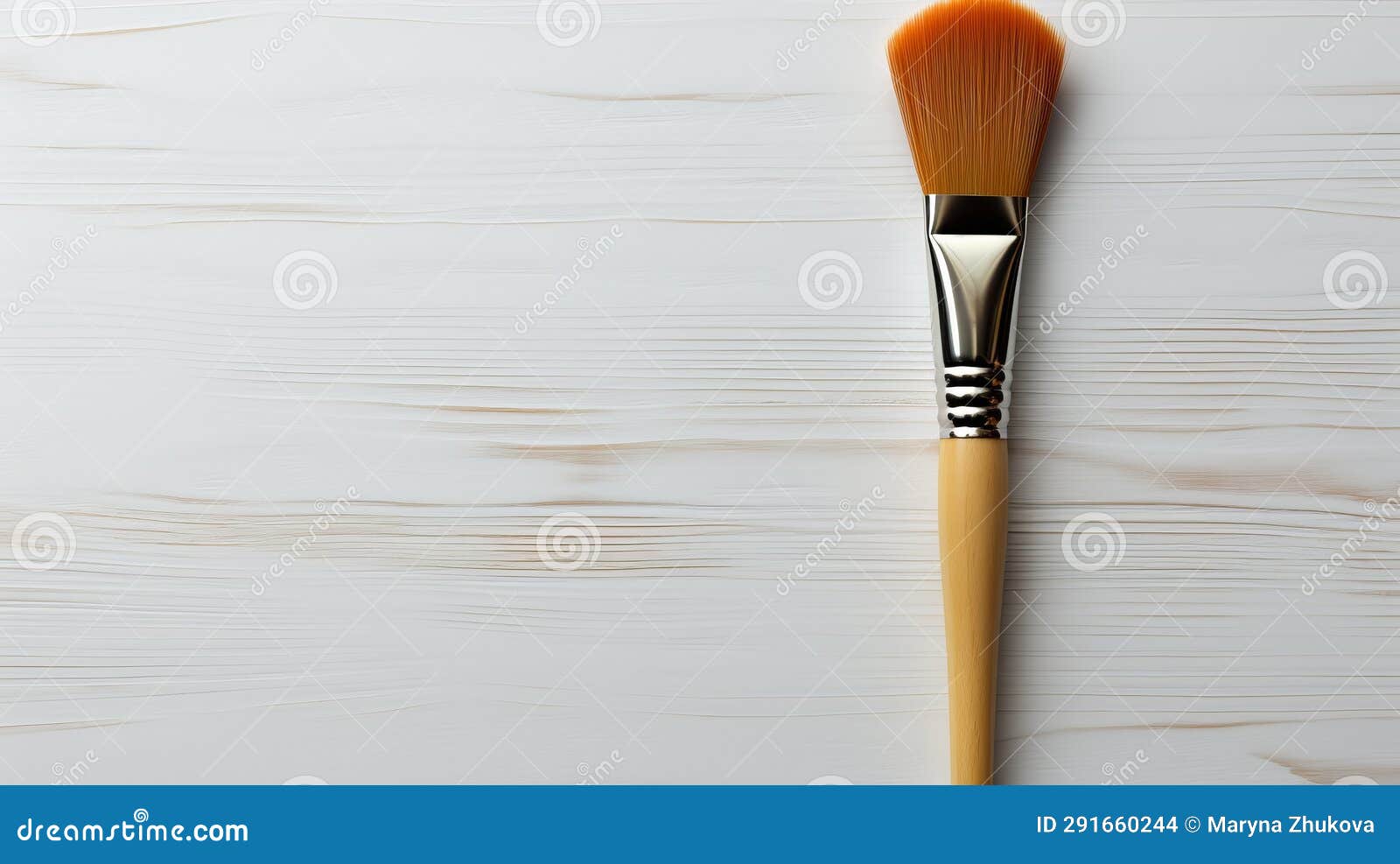 An Artistic Brush Smeared with Paint of Different Colors. Stock ...