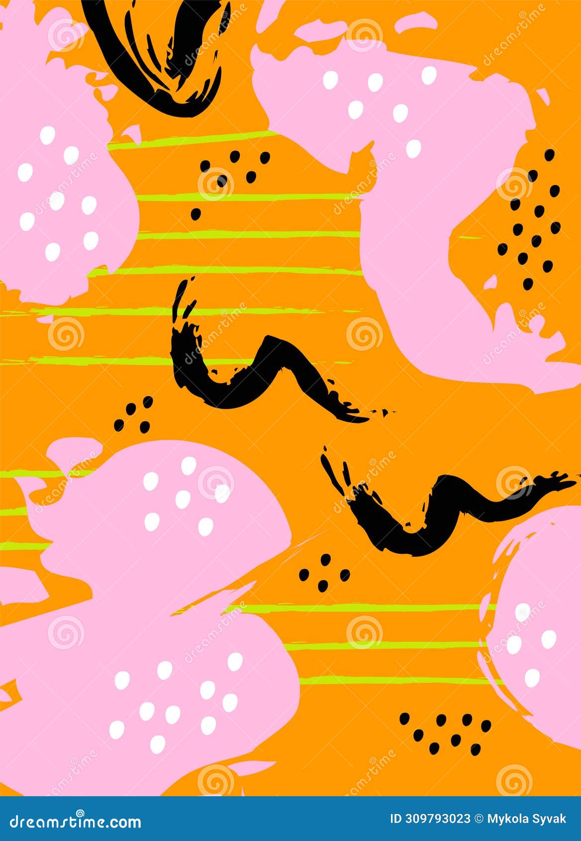 Artistic Brush Texture Pattern Stock Vector - Illustration of color ...