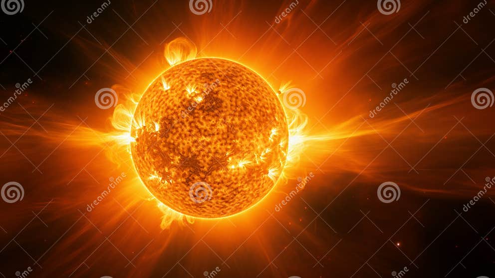 An Artistic Capture of the Sun, AI Generative Stock Image - Image of ...