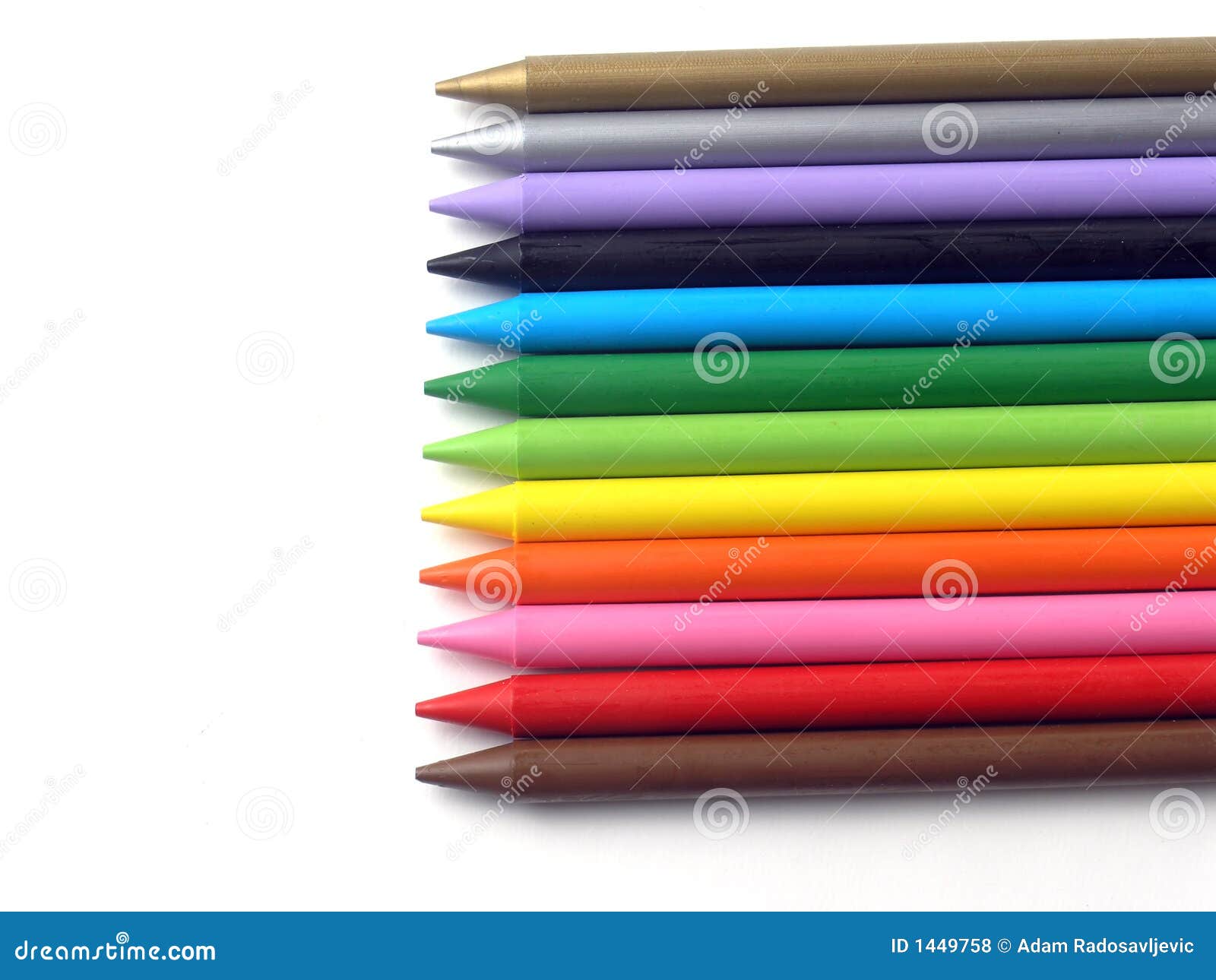 Artistic or Children Crayons Stock Photo - Image of drawing, artist ...