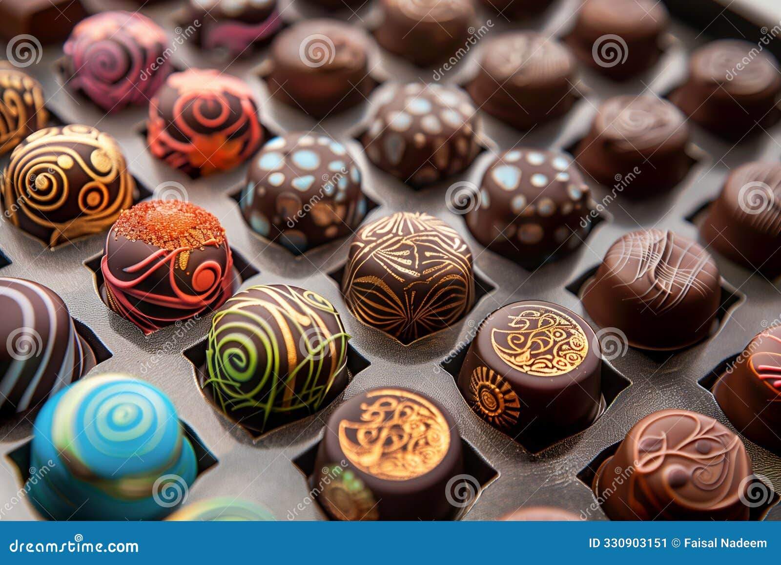 Artistic Chocolate Designs with Elegant Patterns and Gourmet Flavors ...