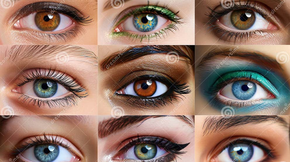 Artistic Collage Featuring a Multitude of Diverse Human Eyes for a ...