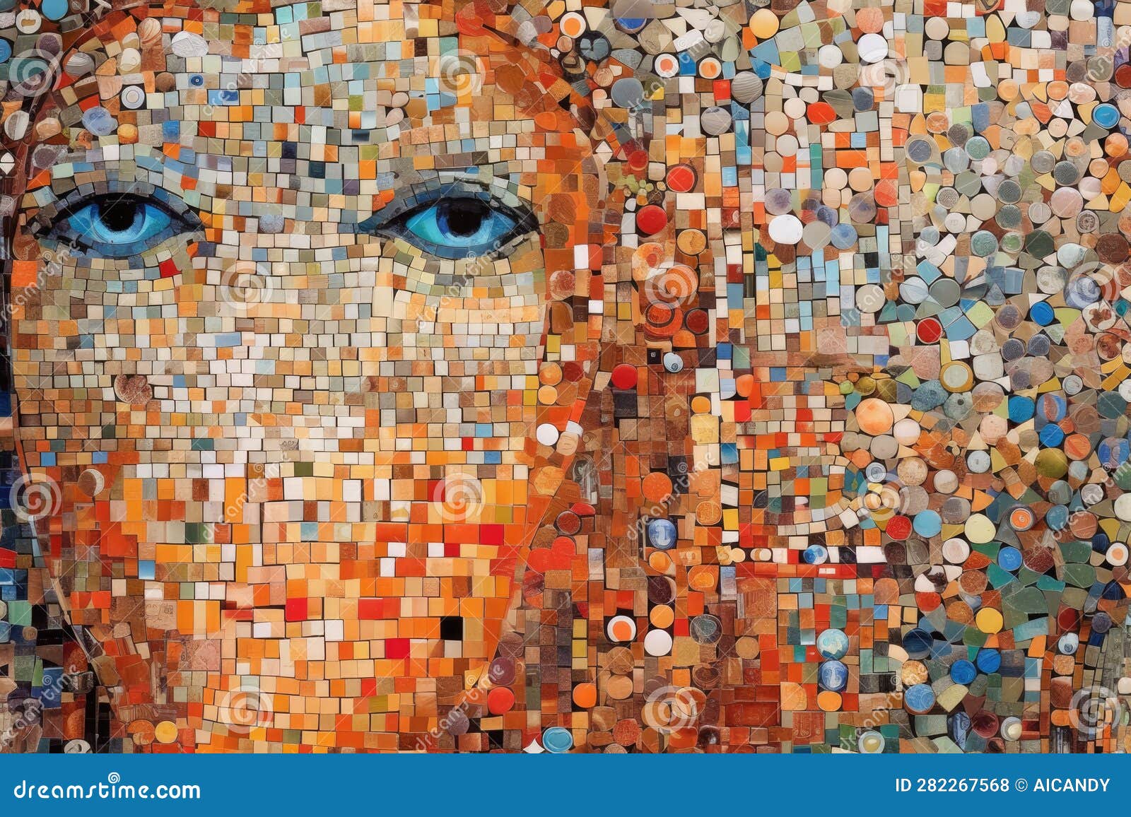 Artistic Collage Mosaic: Captivating Panorama Created through an ...