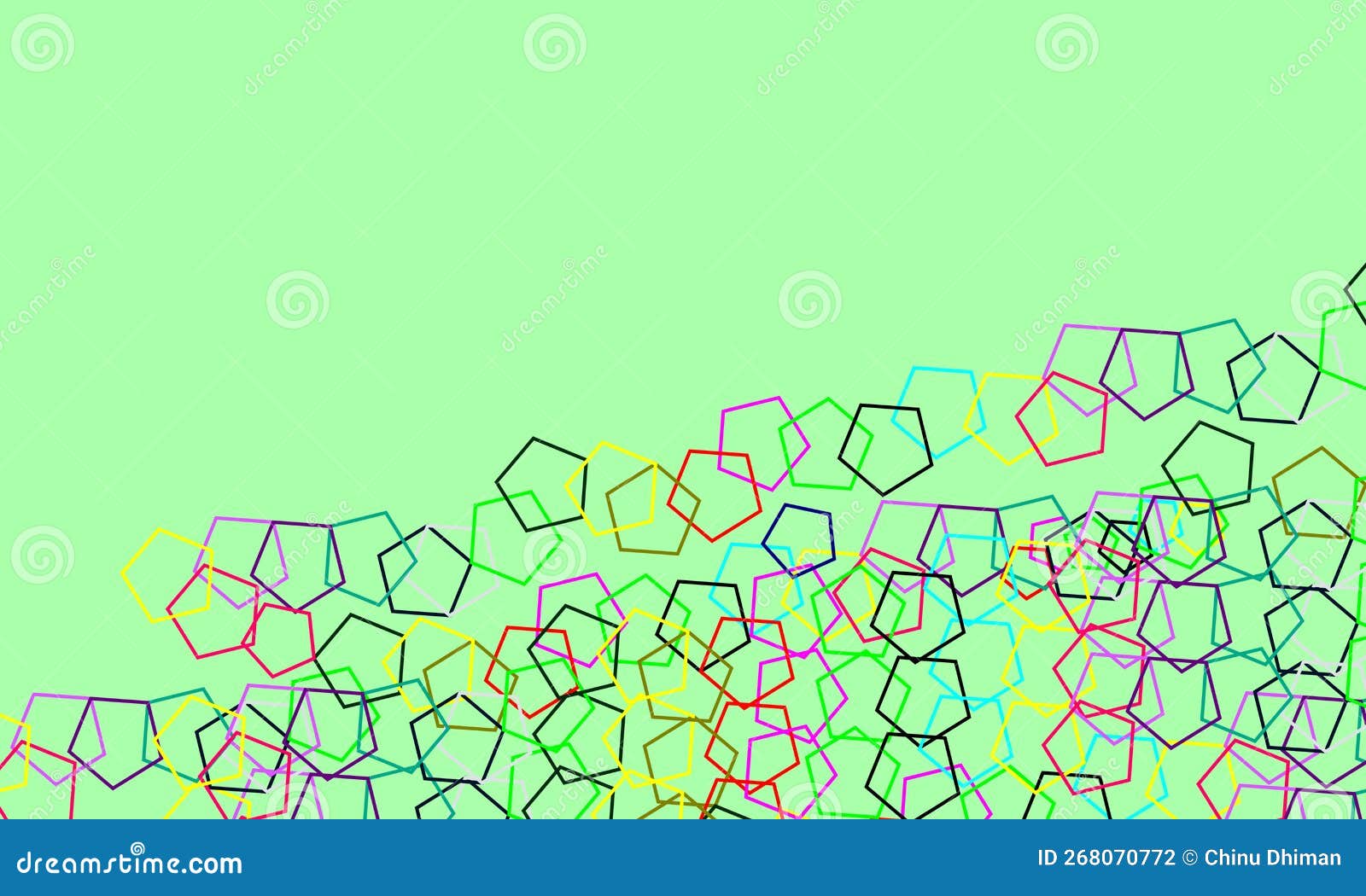 Artistic Colorful Pentagon Background Pattern Abstract. Effect ...