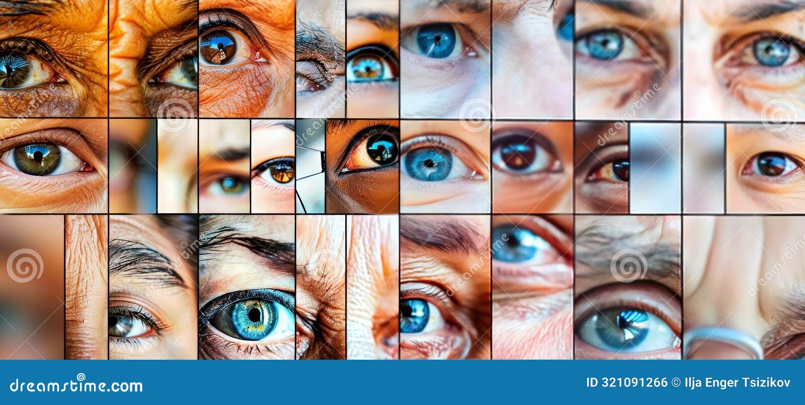 Artistic Compilation of Diverse Human Eye Close Ups for Impactful ...