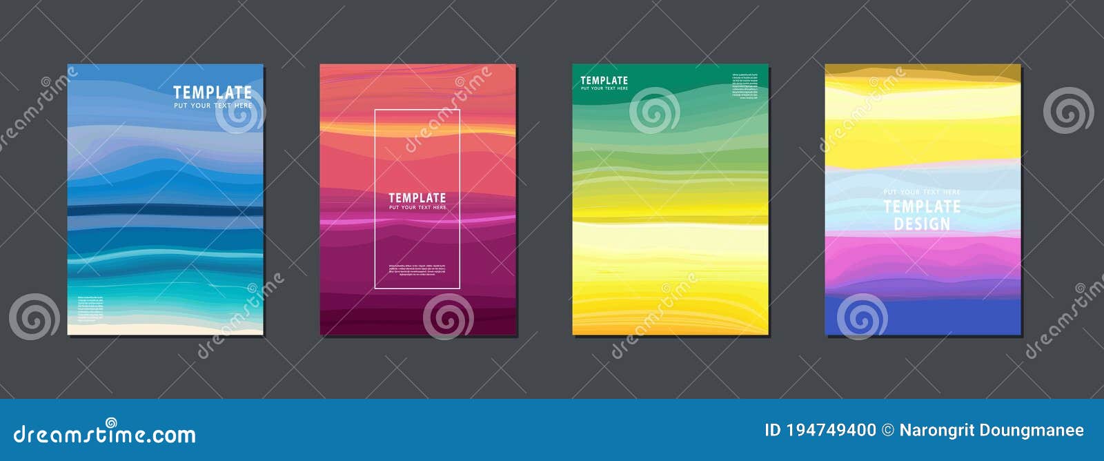 Artistic Covers or Poster Design. Creative Colours Backgrounds Stock ...
