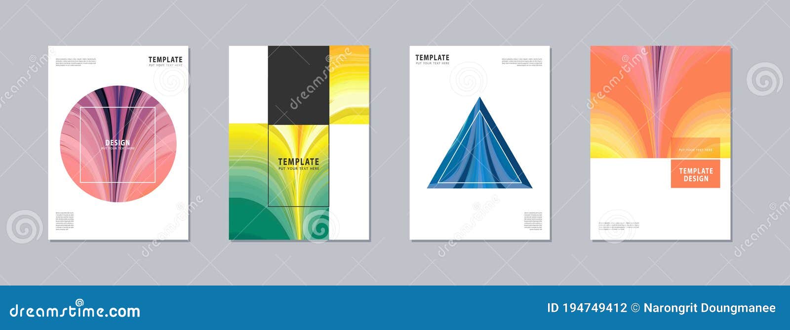 Artistic Covers or Poster Design. Creative Colours Backgrounds Stock ...