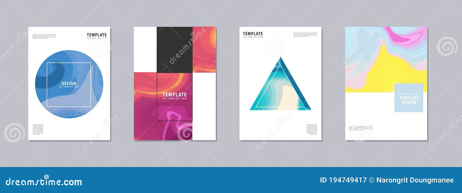 Artistic Covers or Poster Design. Creative Colours Backgrounds Stock ...