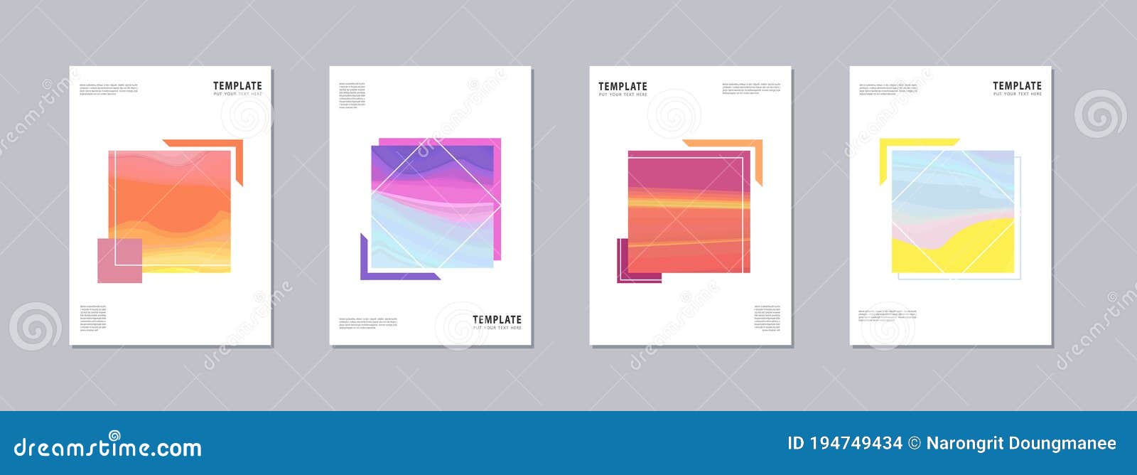 Artistic Covers or Poster Design. Creative Colours Backgrounds Stock ...