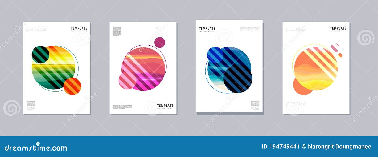 Artistic Covers or Poster Design. Creative Colours Backgrounds Stock ...