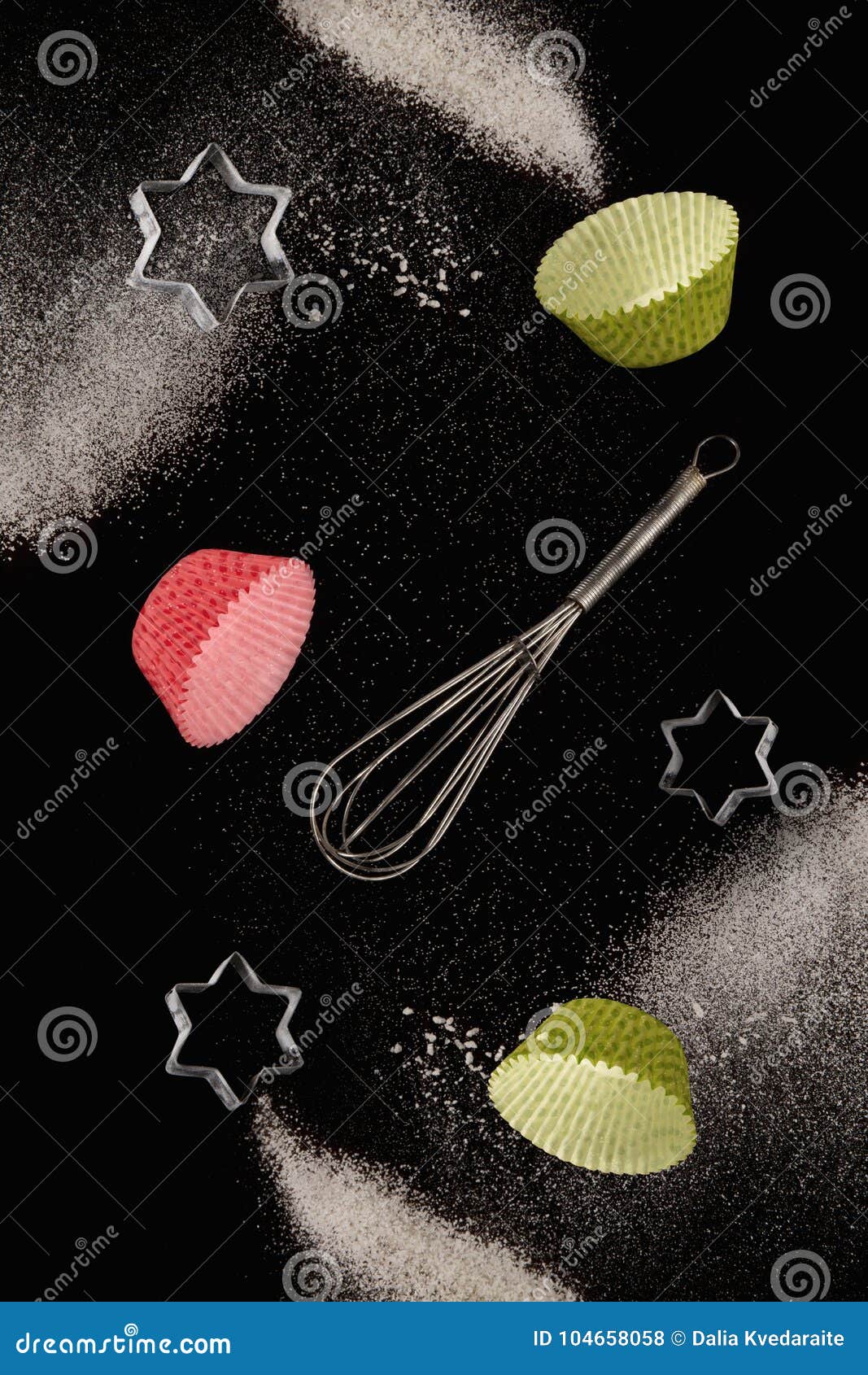 Artistic and Creative Baking Concept Showing Necessary Baking ...