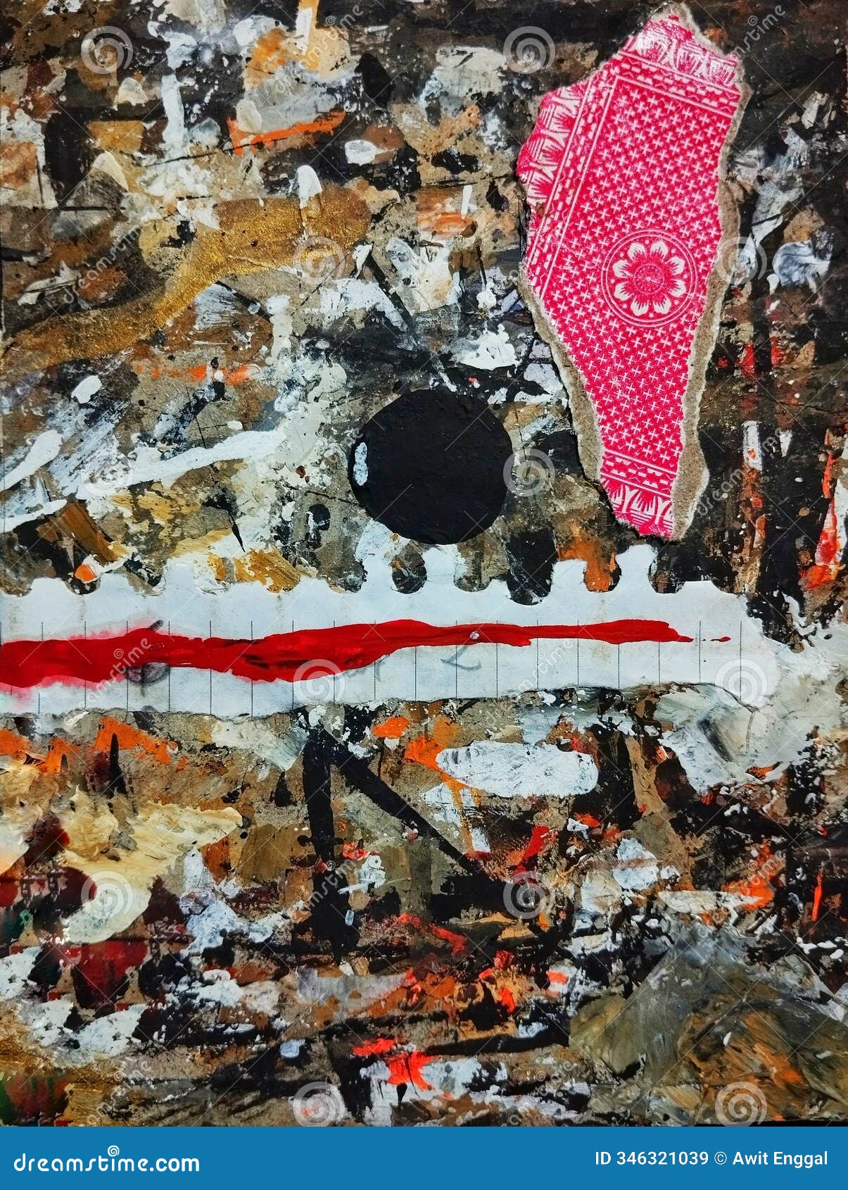 Artistic Creative Contemporary Expressionism Abstract Collage Art ...