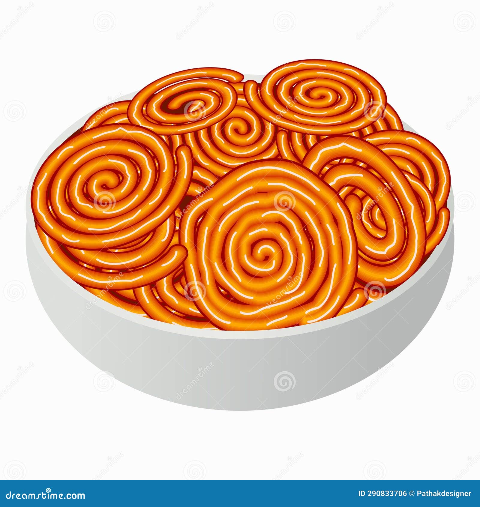 Jalebi Vector Royalty-Free Illustration | CartoonDealer.com #269122221