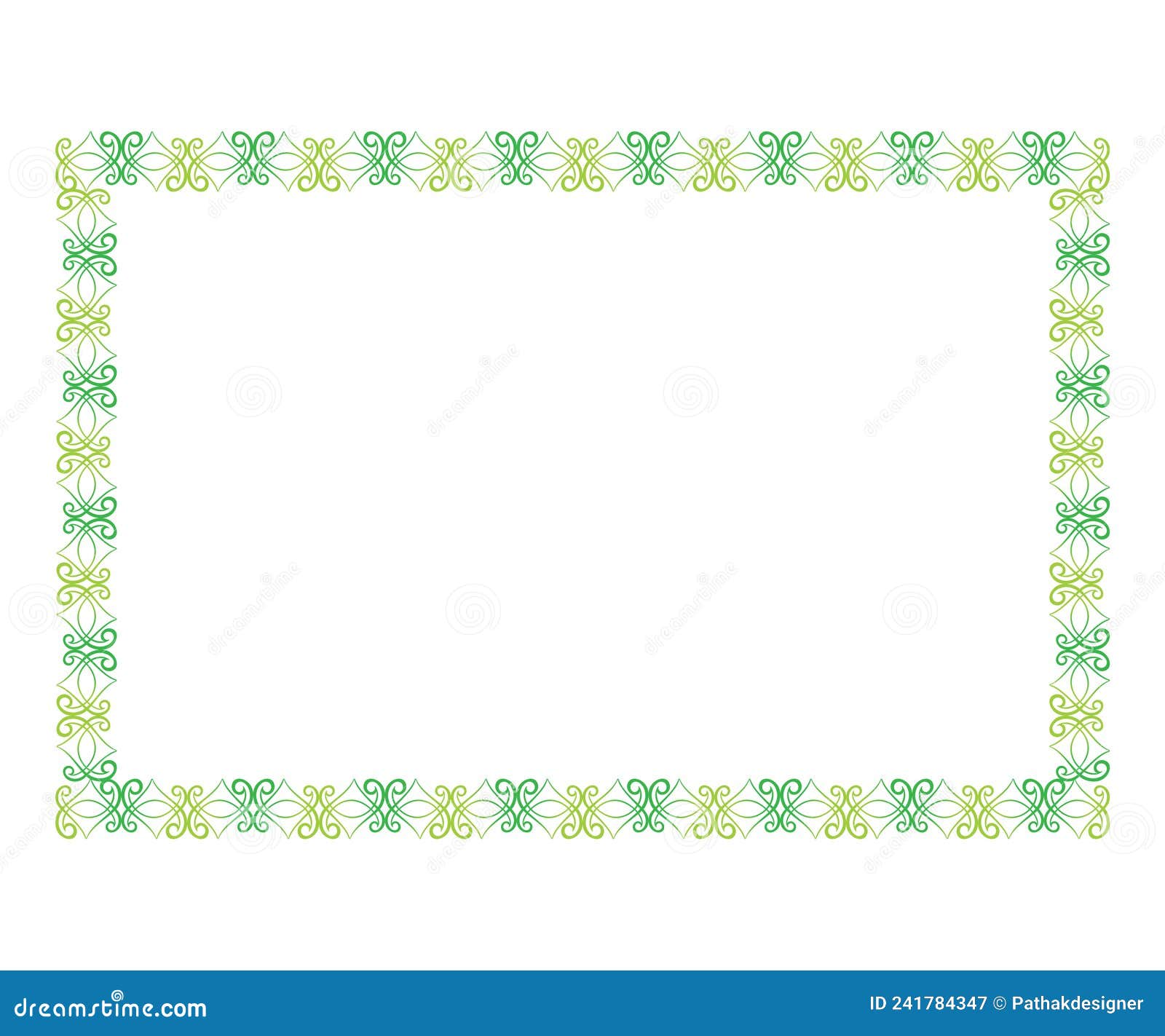 Artistic Creative Green Border Stock Vector - Illustration of modern ...