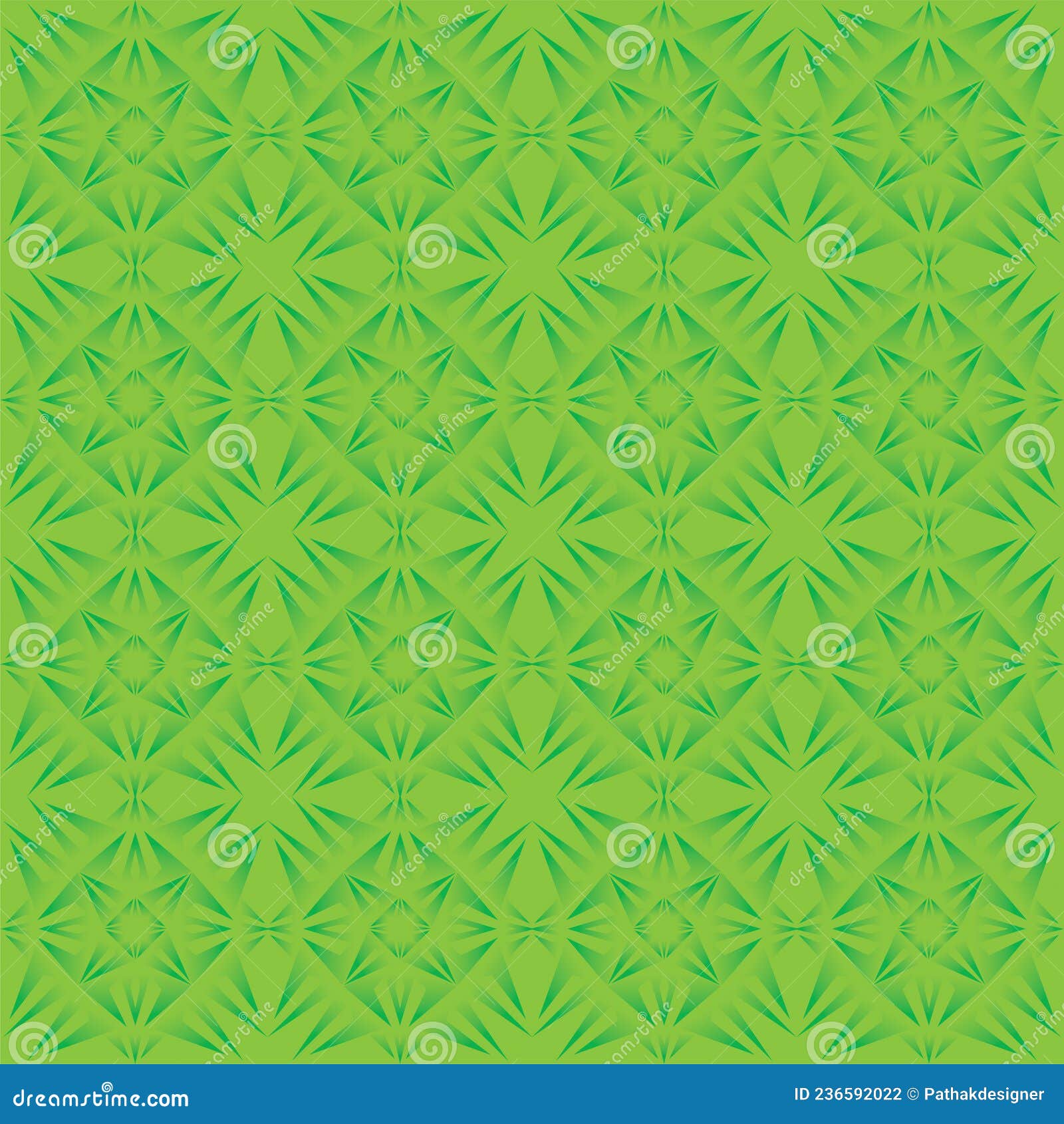 Artistic Creative Green Seamless Pattern Stock Vector - Illustration of ...