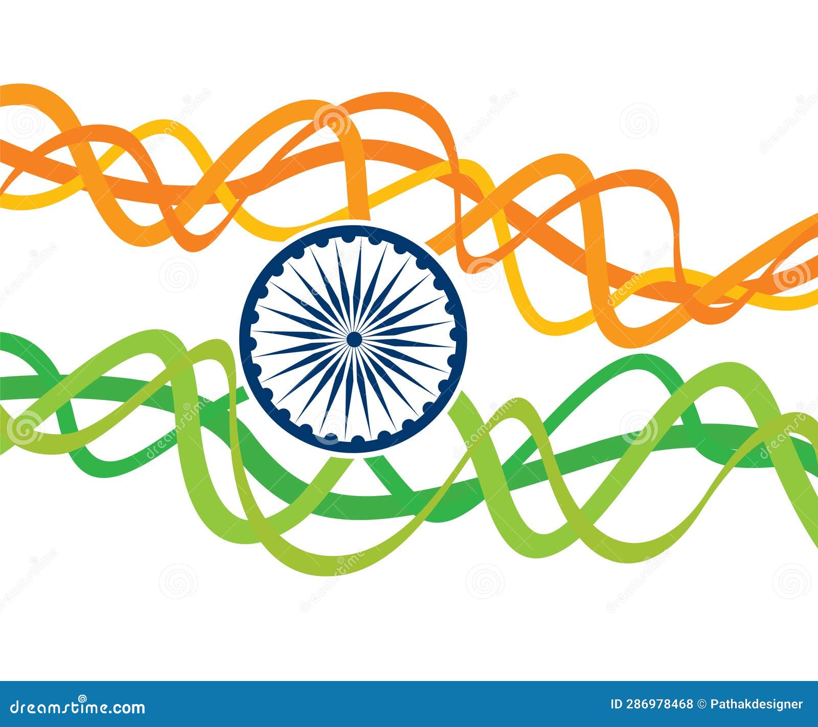 Artistic Creative Indian Flag Stock Illustration - Illustration of ...