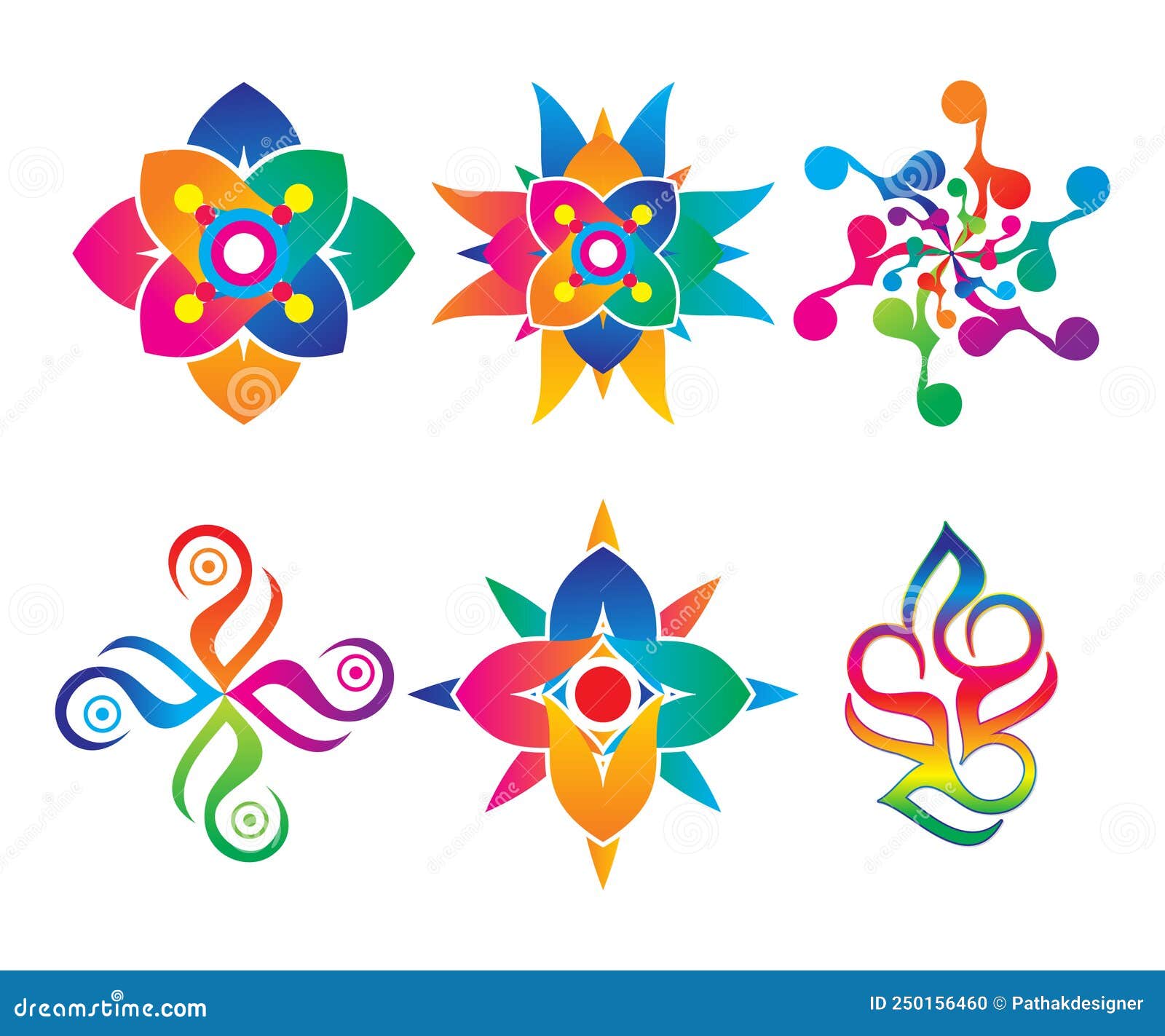 Artistic Creative Multiple Colorful Shapes Stock Vector - Illustration ...
