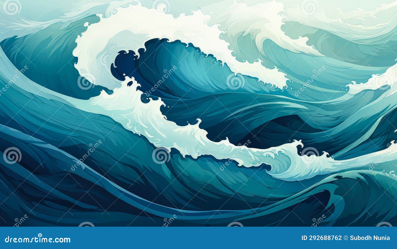 Artistic Currents Wave Illustration and Blue Wave Backgrounds Stock ...