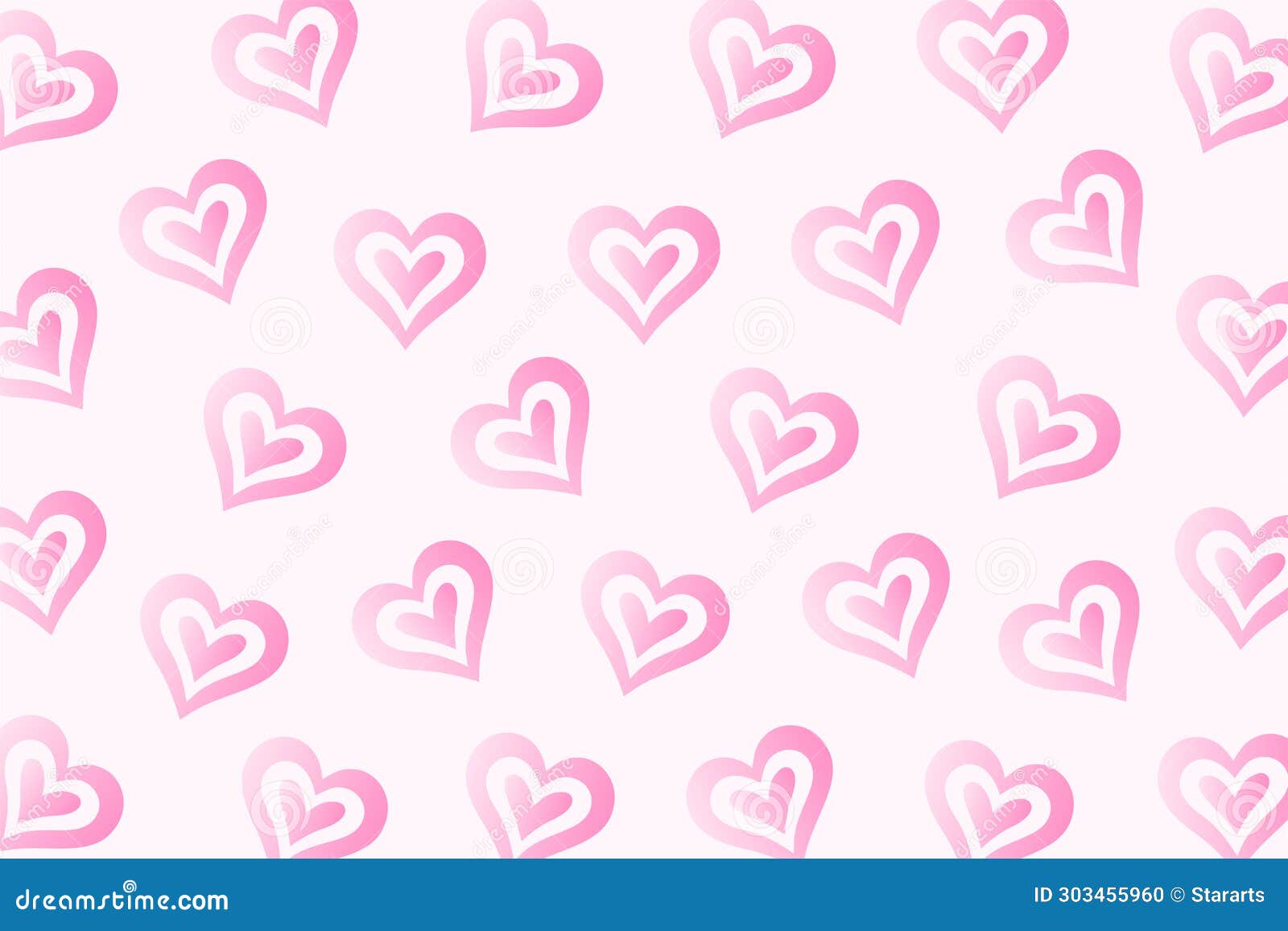 Artistic Cute Love Heart Pattern Wallpaper for Couple Anniversary Stock ...
