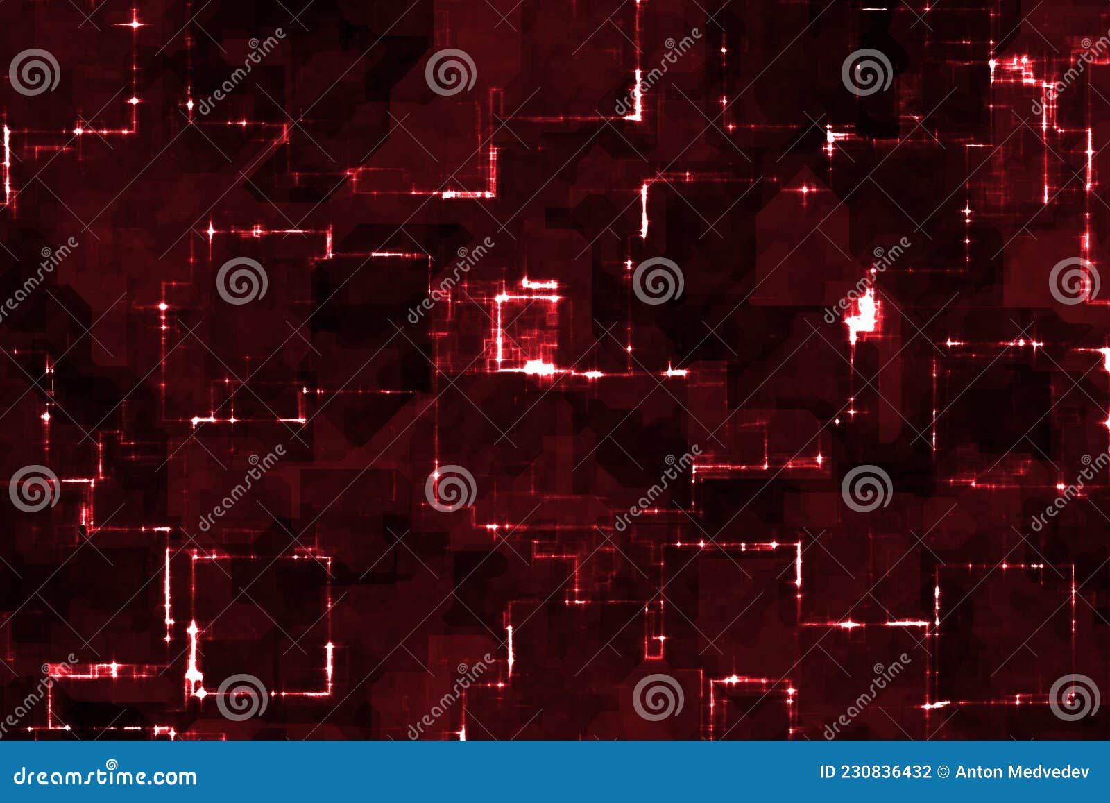 Artistic Cute Red Tech Digital Shining Digital Drawn Texture Background ...