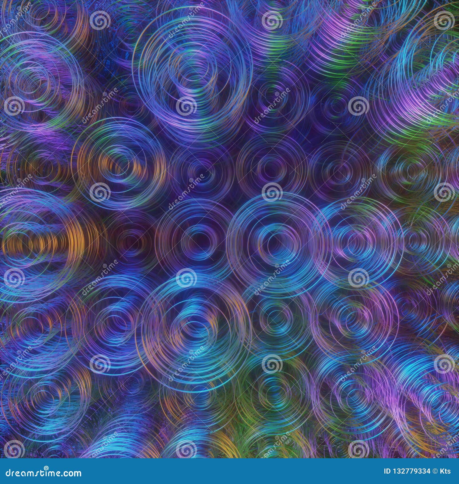 Artistic 3D Abstract Colored Structure Stock Illustration ...