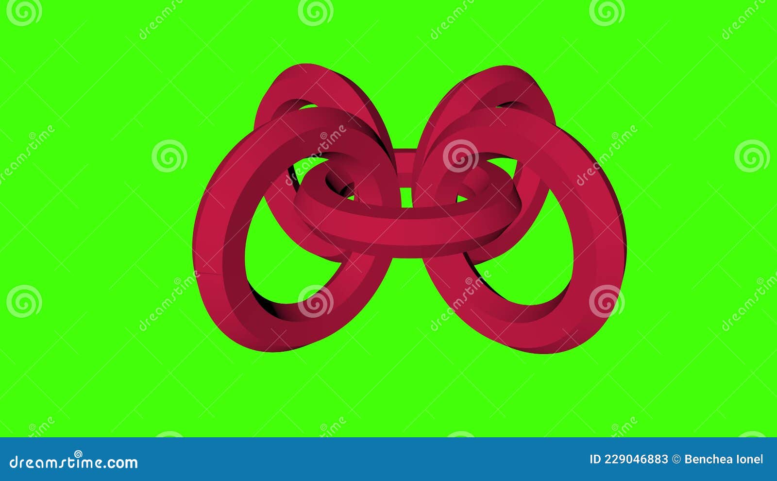 Artistic 3D Object Rotating, Looping Animation on Green Screen Chroma ...