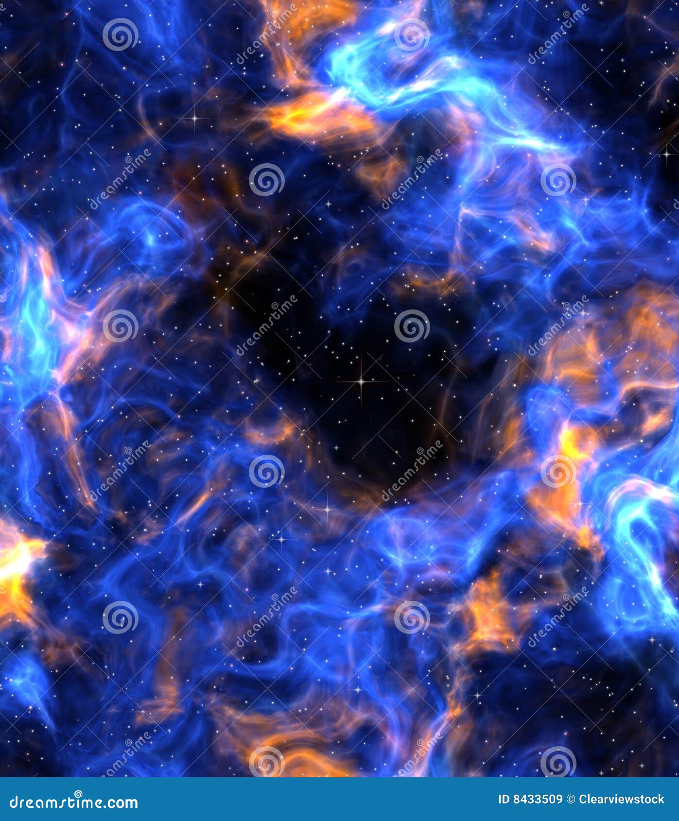 Artistic Deep Outer Space Scene Stock Vector - Illustration of fiction ...