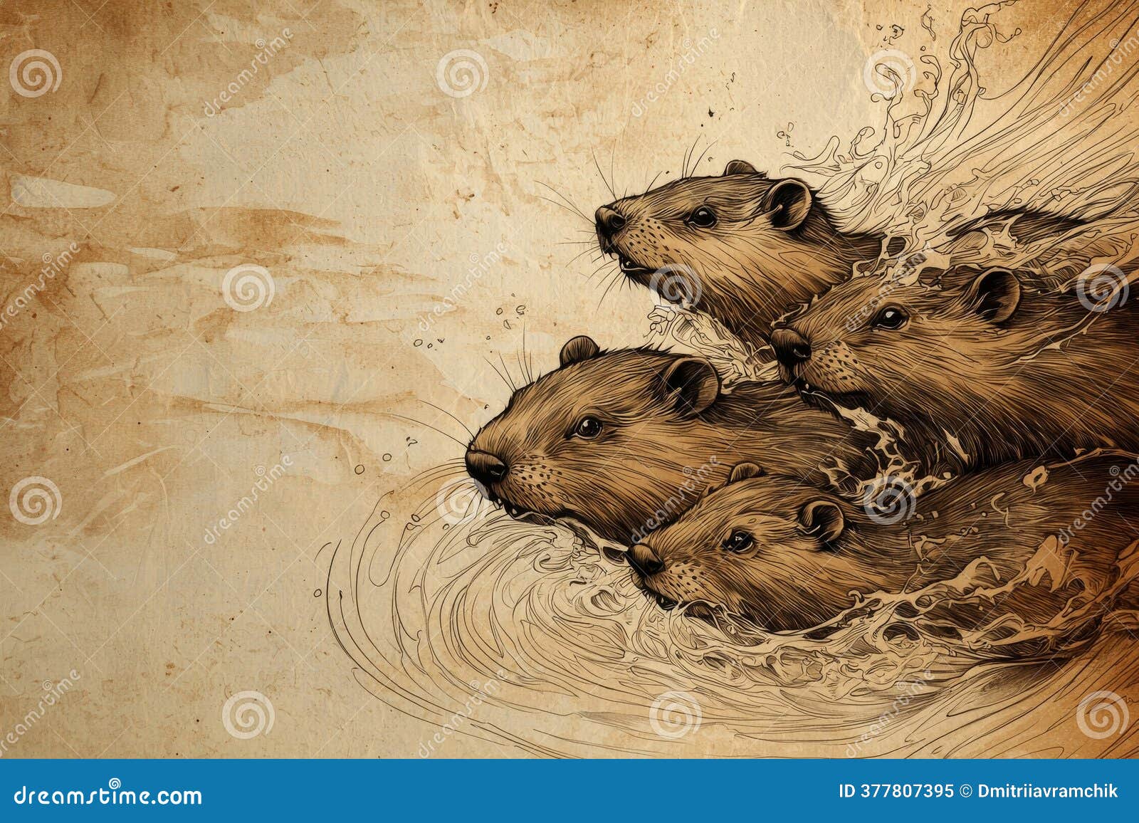 Group Of Capybara Is Feeding In The Zoo, The Largest Living Rodent In ...