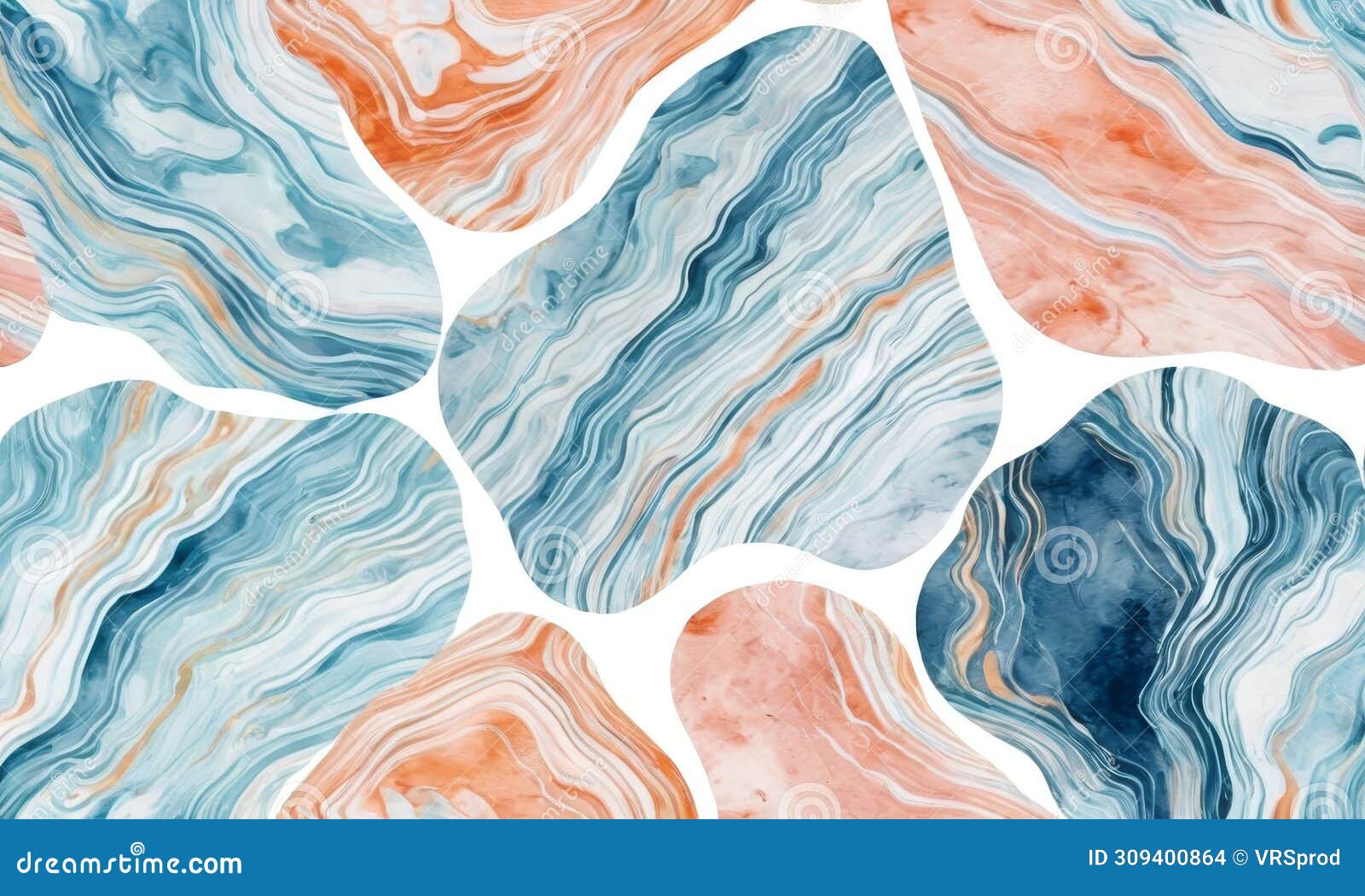 Marble Wavy Patchwork in Cool Pastels Stock Photo - Image of background ...